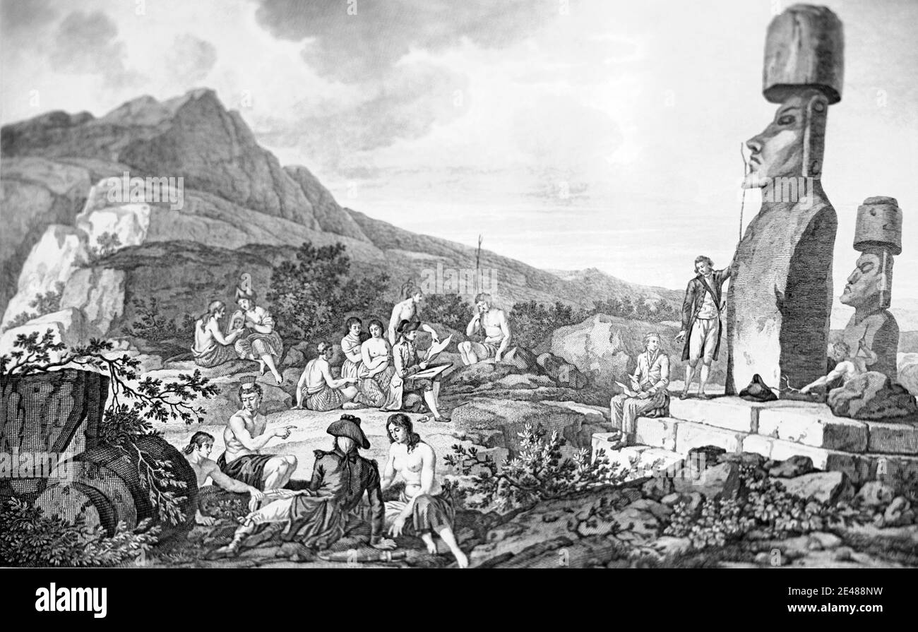 1722 easter island hi-res stock photography and images - Alamy