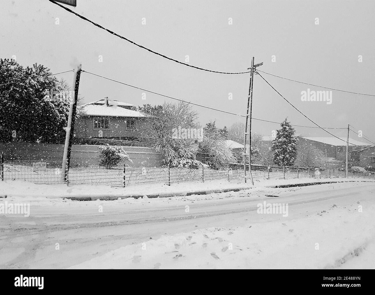 Powerline valley Black and White Stock Photos & Images - Alamy