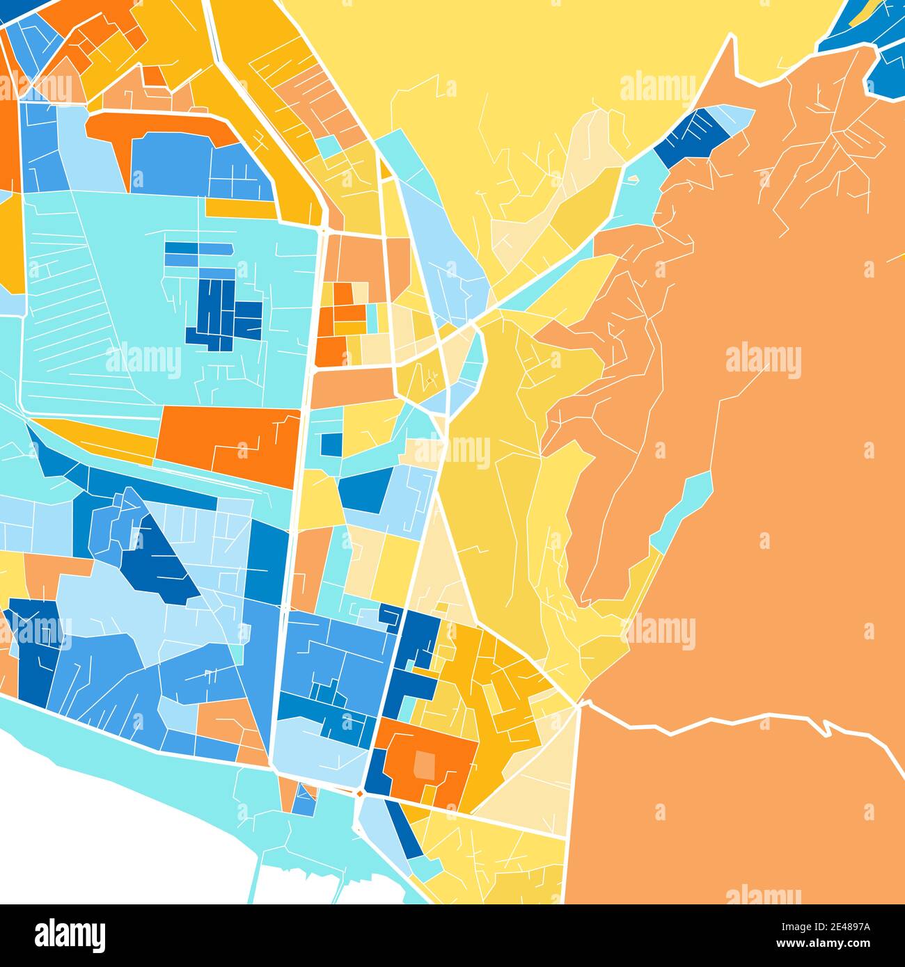 Vlore city map albania hi-res stock photography and images - Alamy