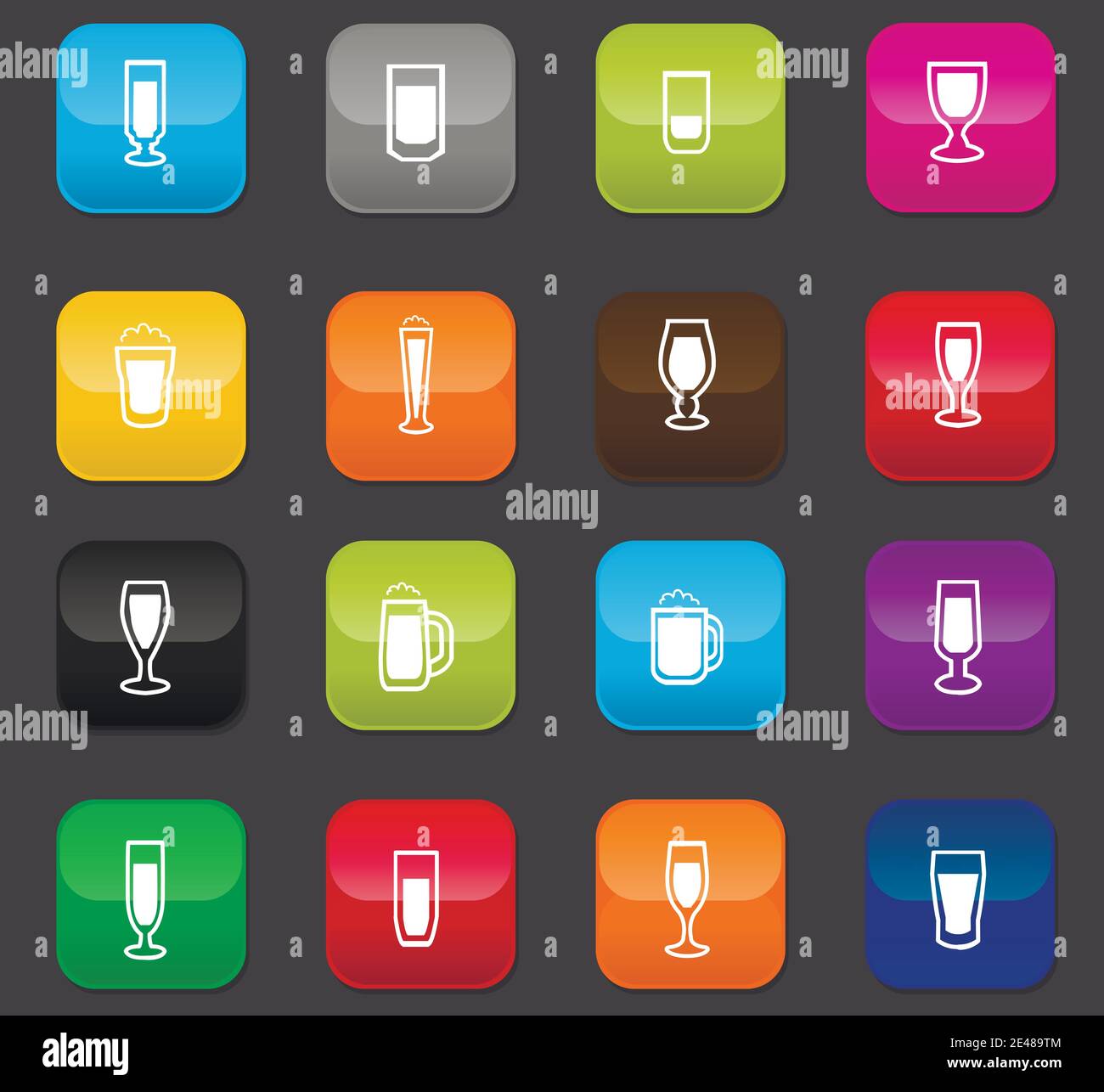 Whiskey cups Stock Vector Images - Alamy