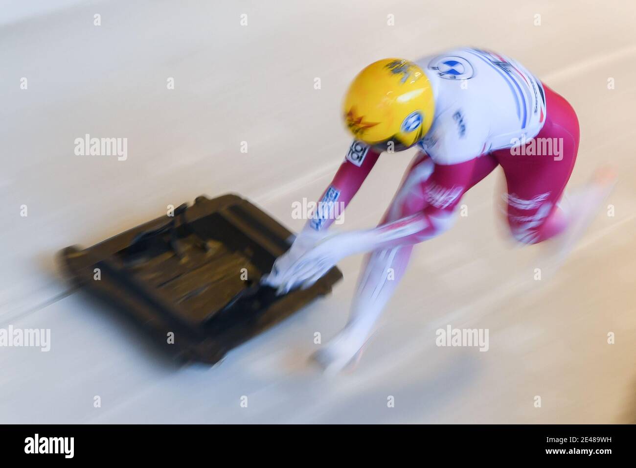 22 January 2021, Bavaria, Schönau Am Königssee: Skeleton: World Cup ...