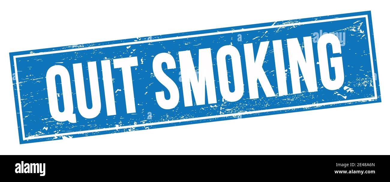 Quit smoking stamp hi-res stock photography and images - Alamy