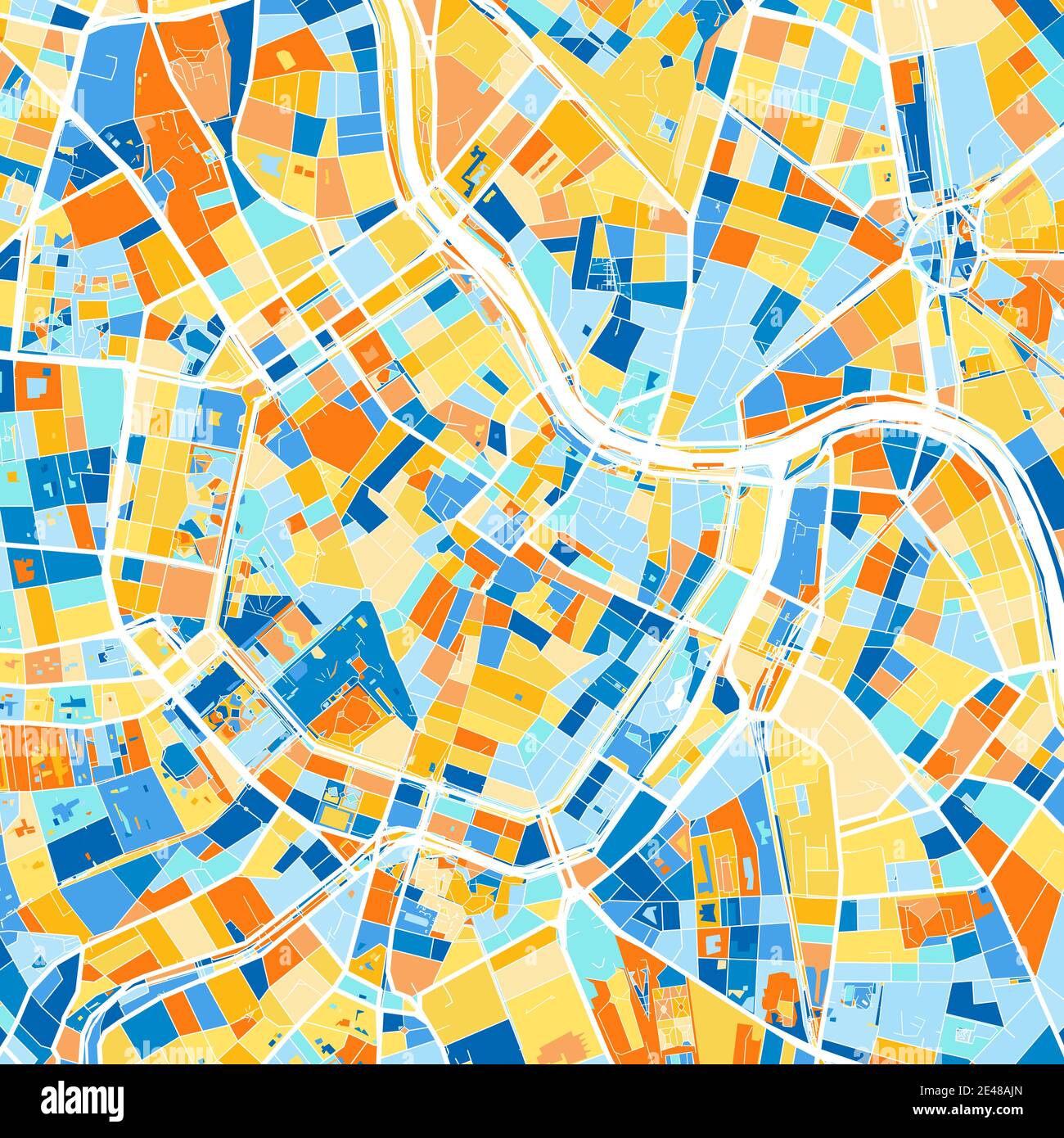 Vienna map hi-res stock photography and images - Alamy