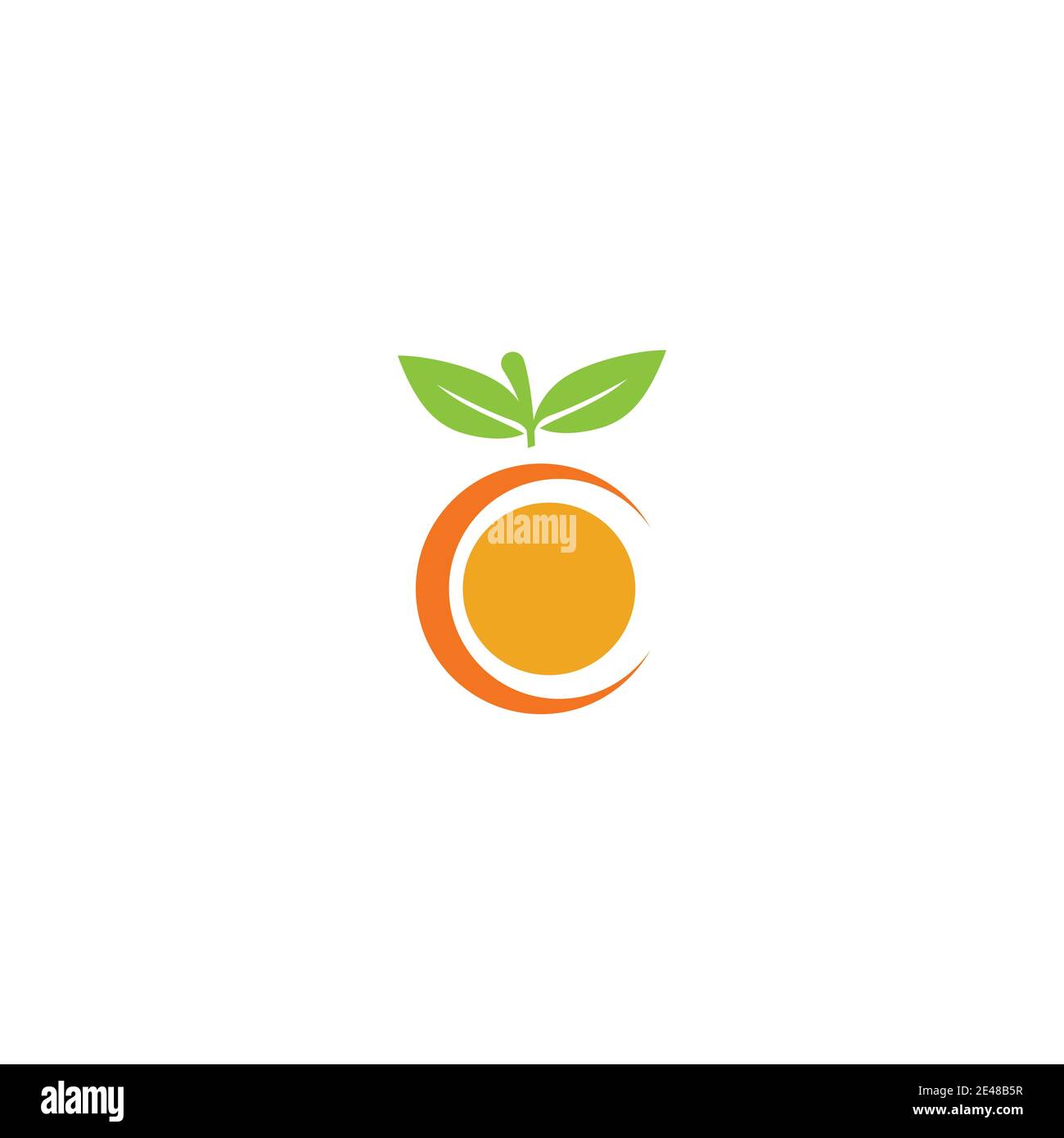 Orange logo design Vector icon illustration design Stock Vector Image ...