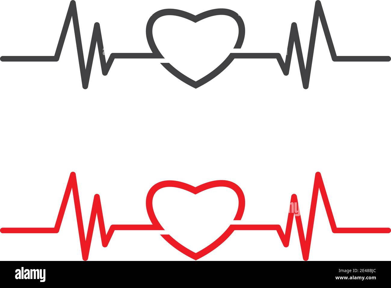 Human heart beat trace monitor Stock Vector Images - Alamy