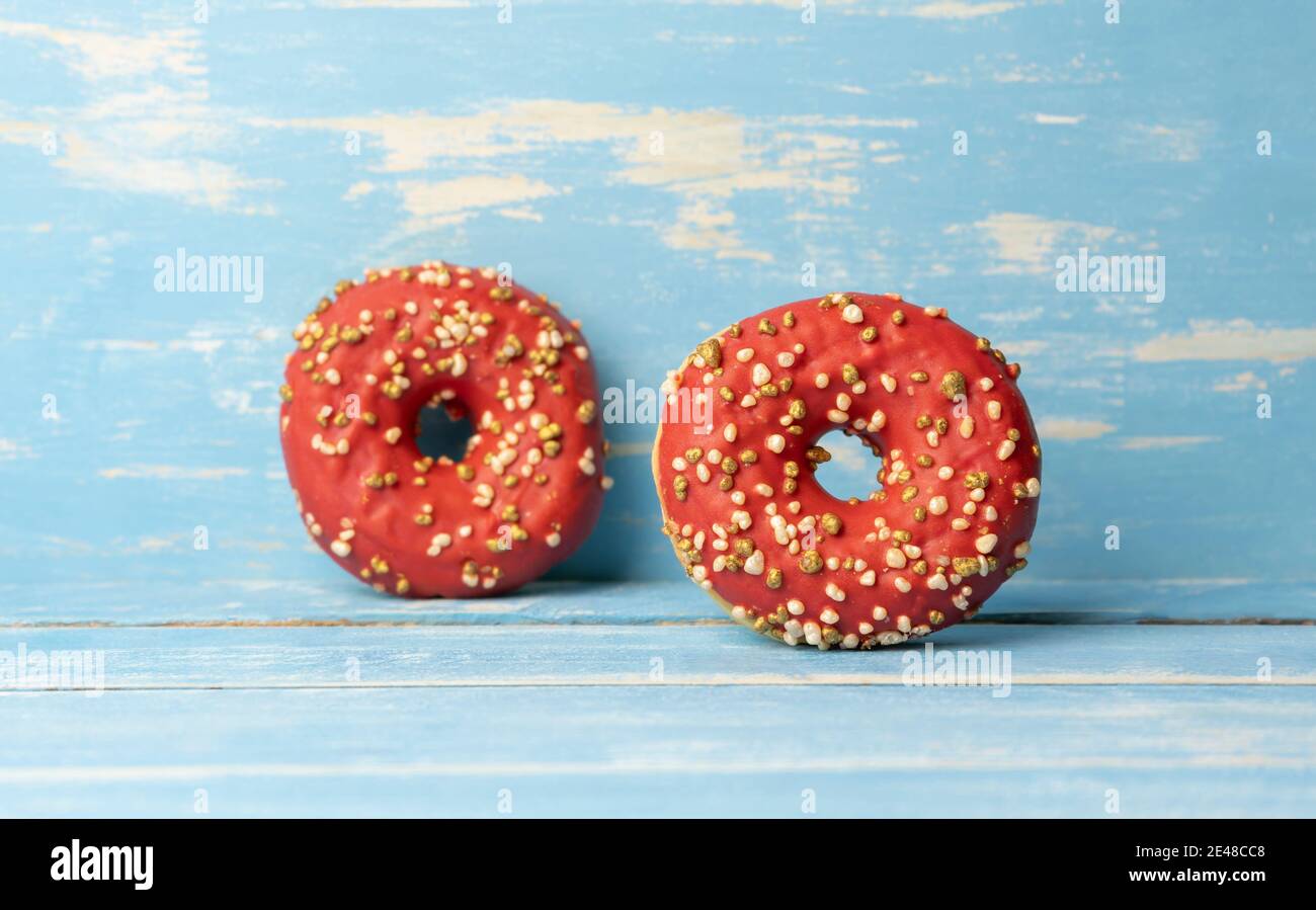 Donuts party isolated on white hi-res stock photography and images - Alamy