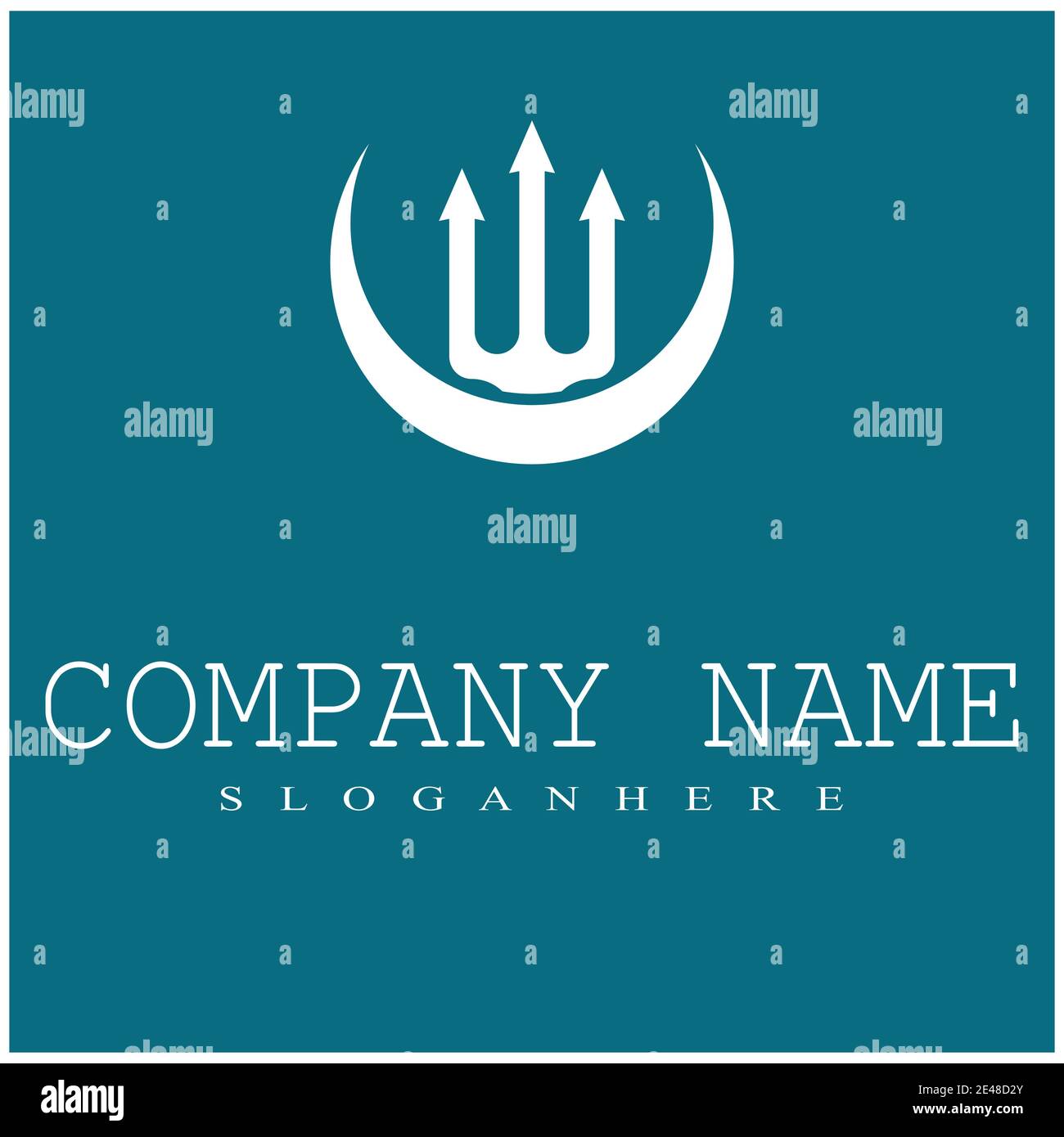 Trident Logo Template vector icon illustration design Stock Vector ...