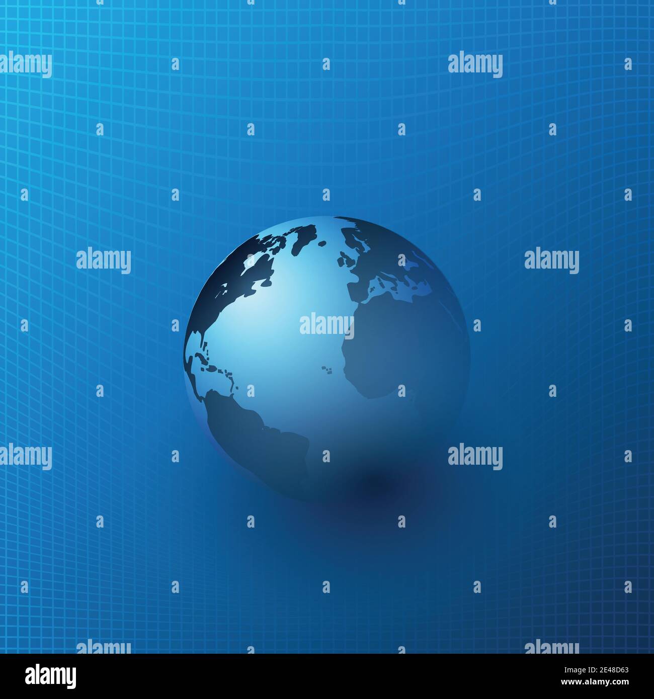 Futuristic Global Technology, Networking and Cloud Computing Design Concept with Earth Globe and ...