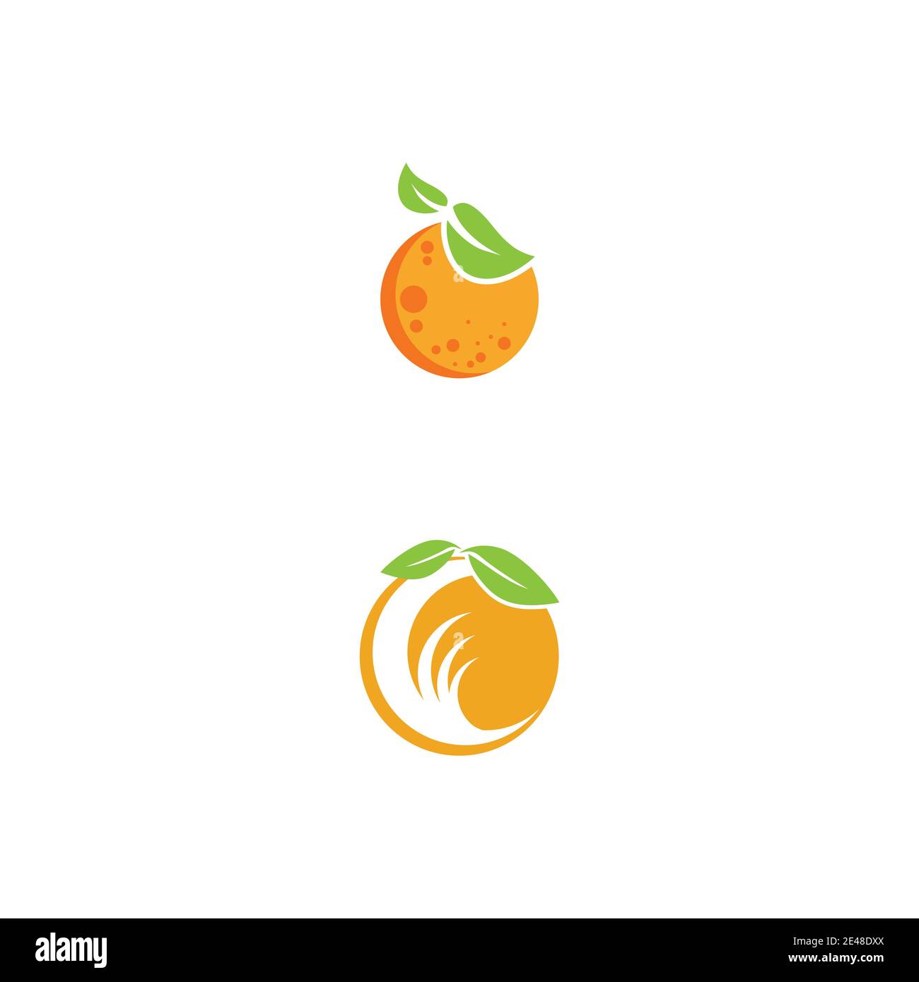 Orange logo design Vector icon illustration design Stock Vector Image ...