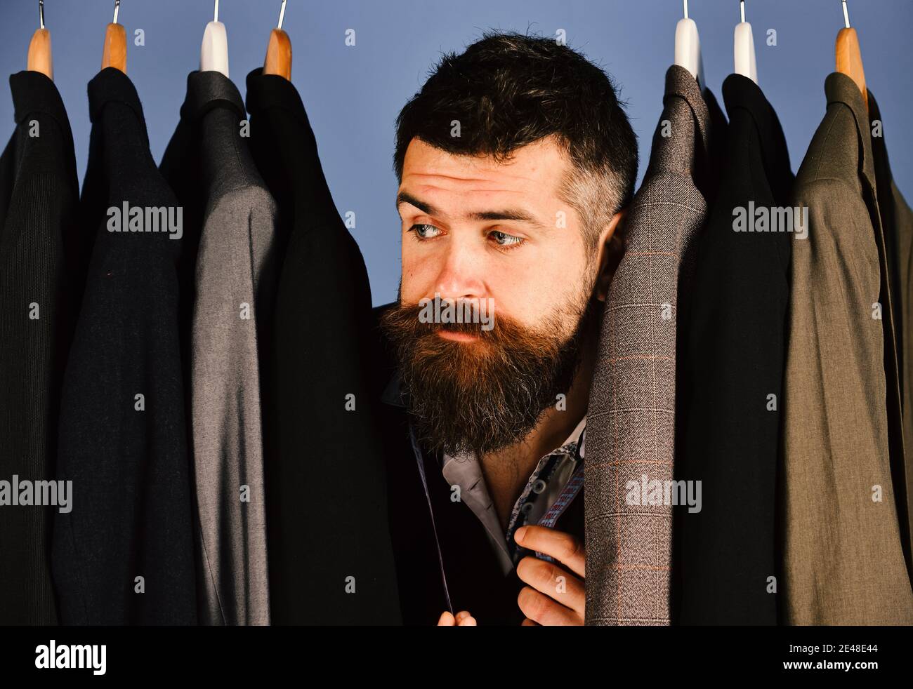 Man hide wardrobe hi-res stock photography and images - Alamy
