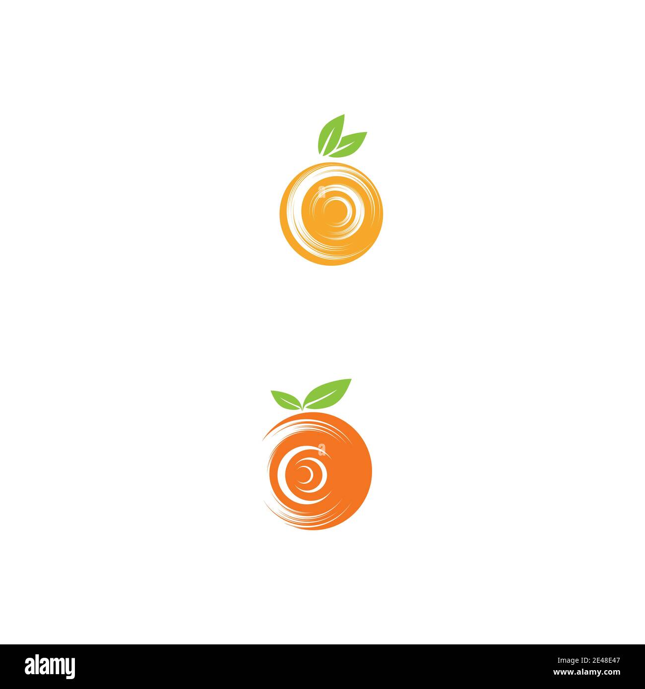 Orange logo design Vector icon illustration design Stock Vector Image ...