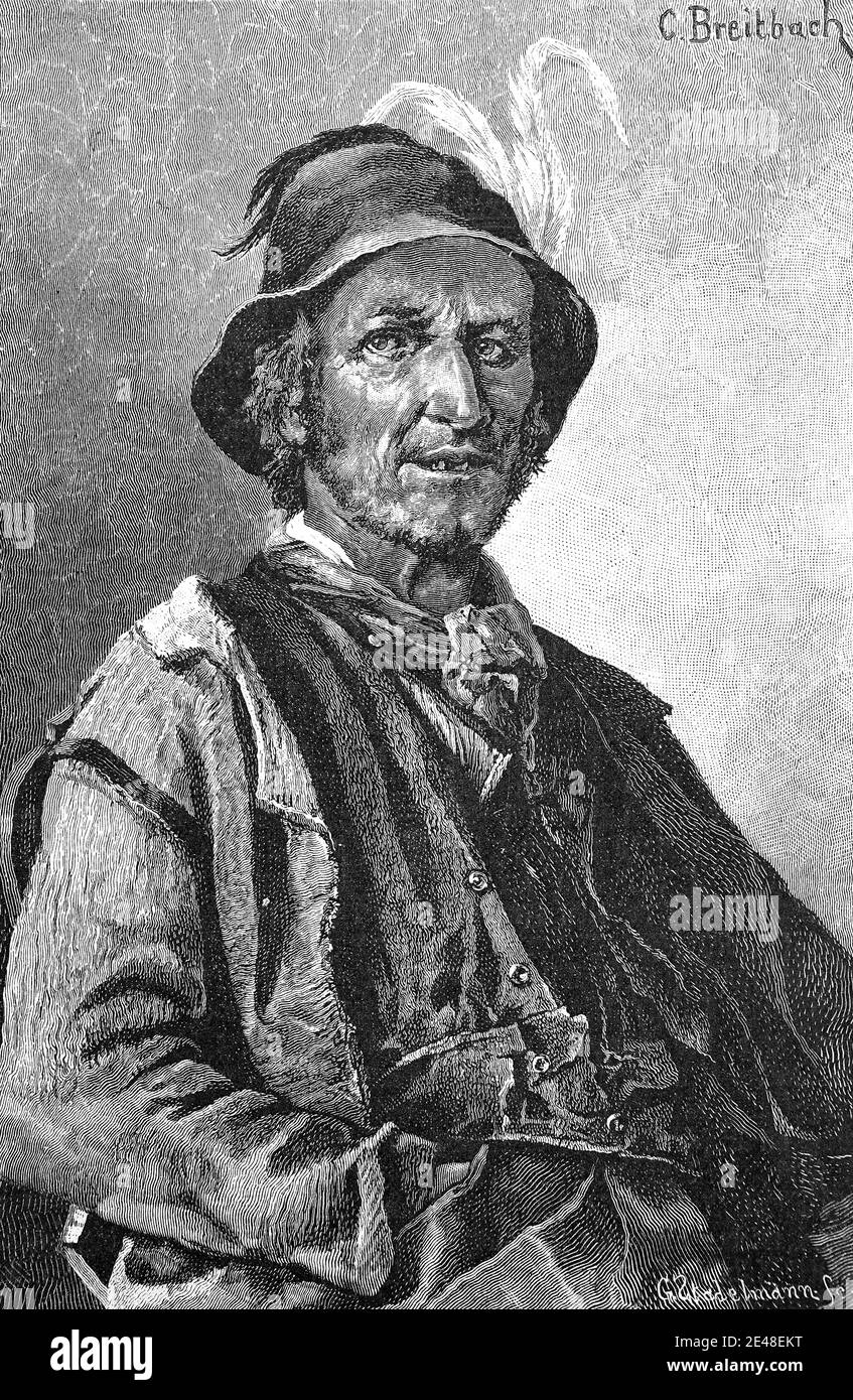 Wooden servant from Bavaria, Germany, 1887 / Holzknecht aus Bayern ...