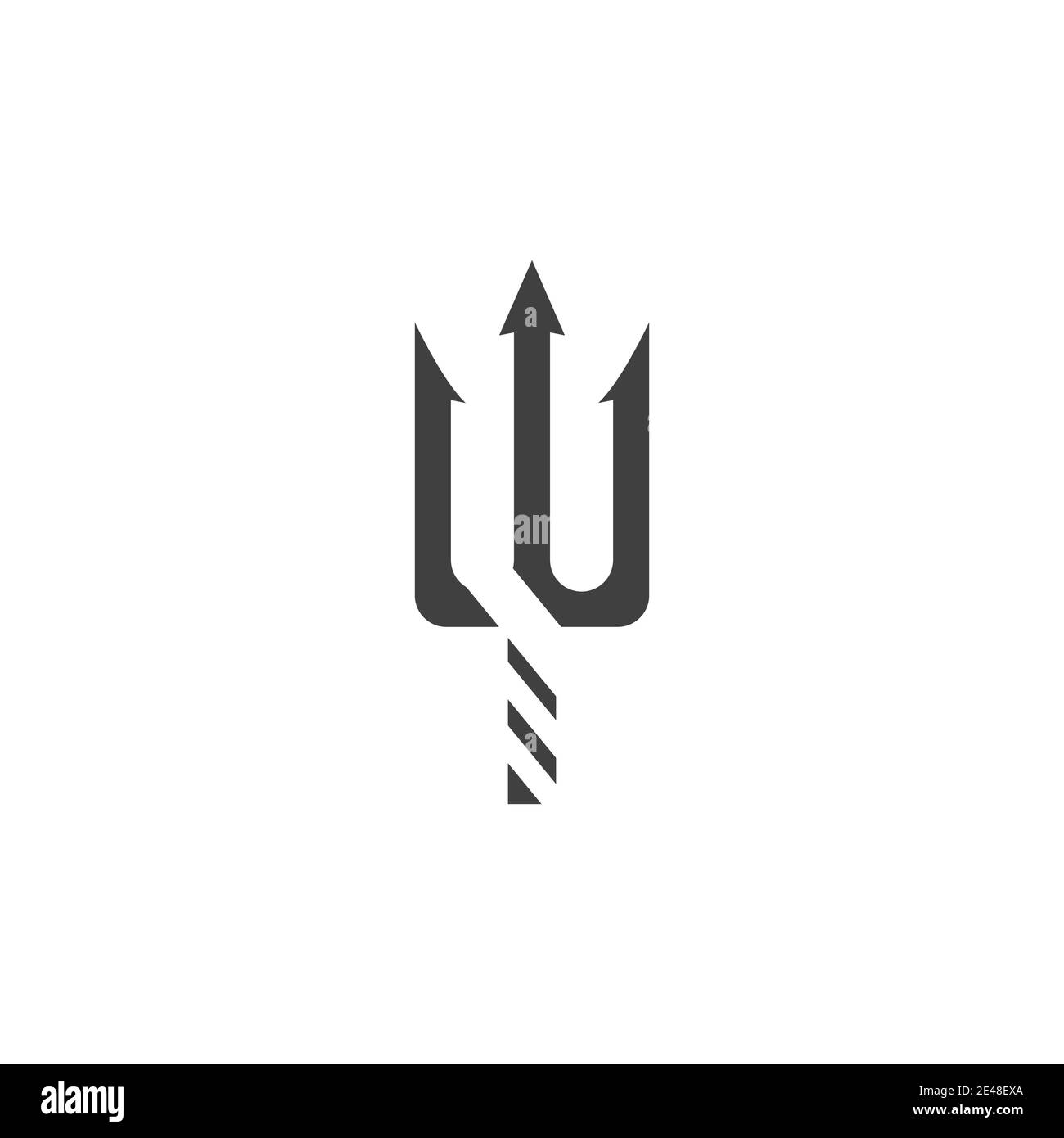 Trident Logo Template vector icon illustration design Stock Vector ...