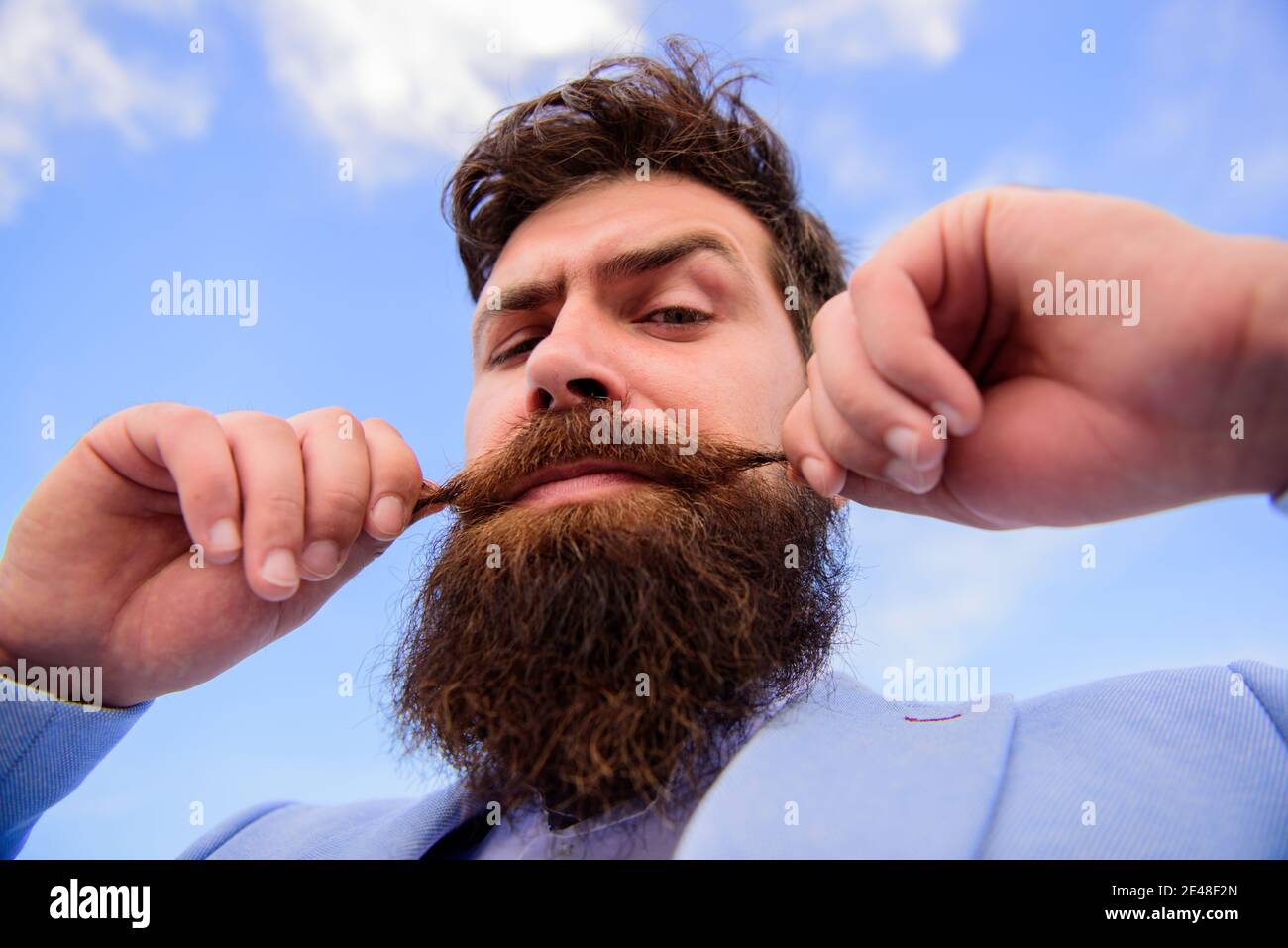 Expert tips for growing and maintaining moustache. Man bearded hipster ...