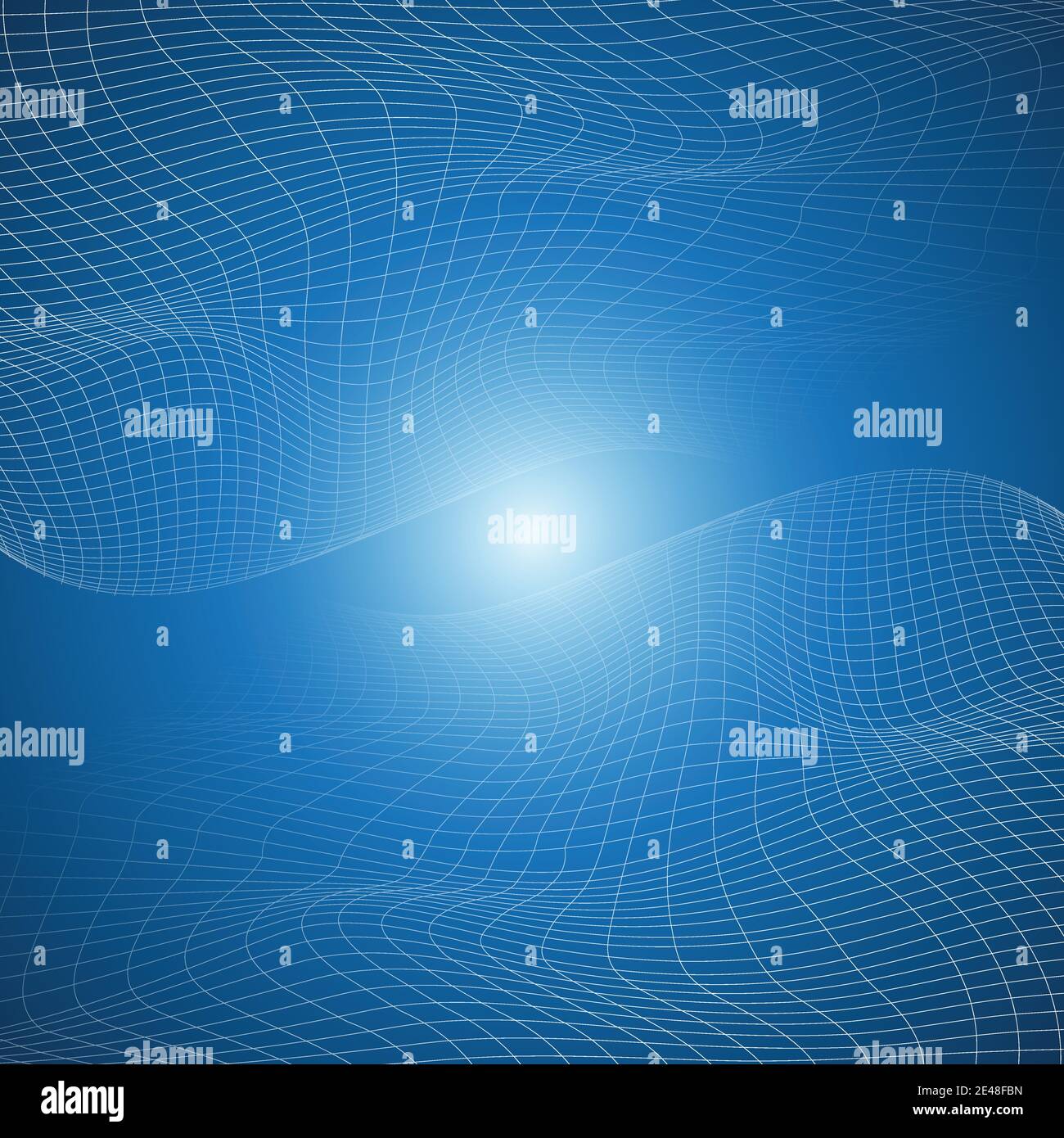 Futuristic Bright Technology, Networking Design Concept with Wavy 3D ...