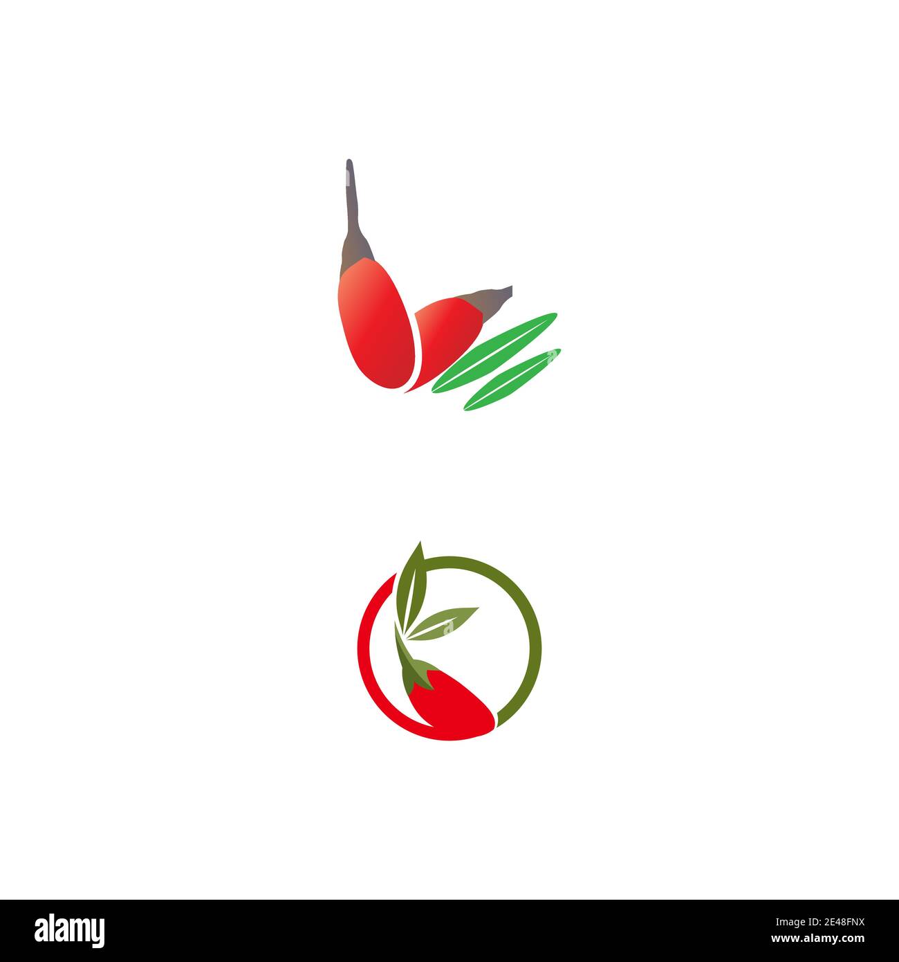 Goji berries logo. Isolated goji berries on white background Stock ...
