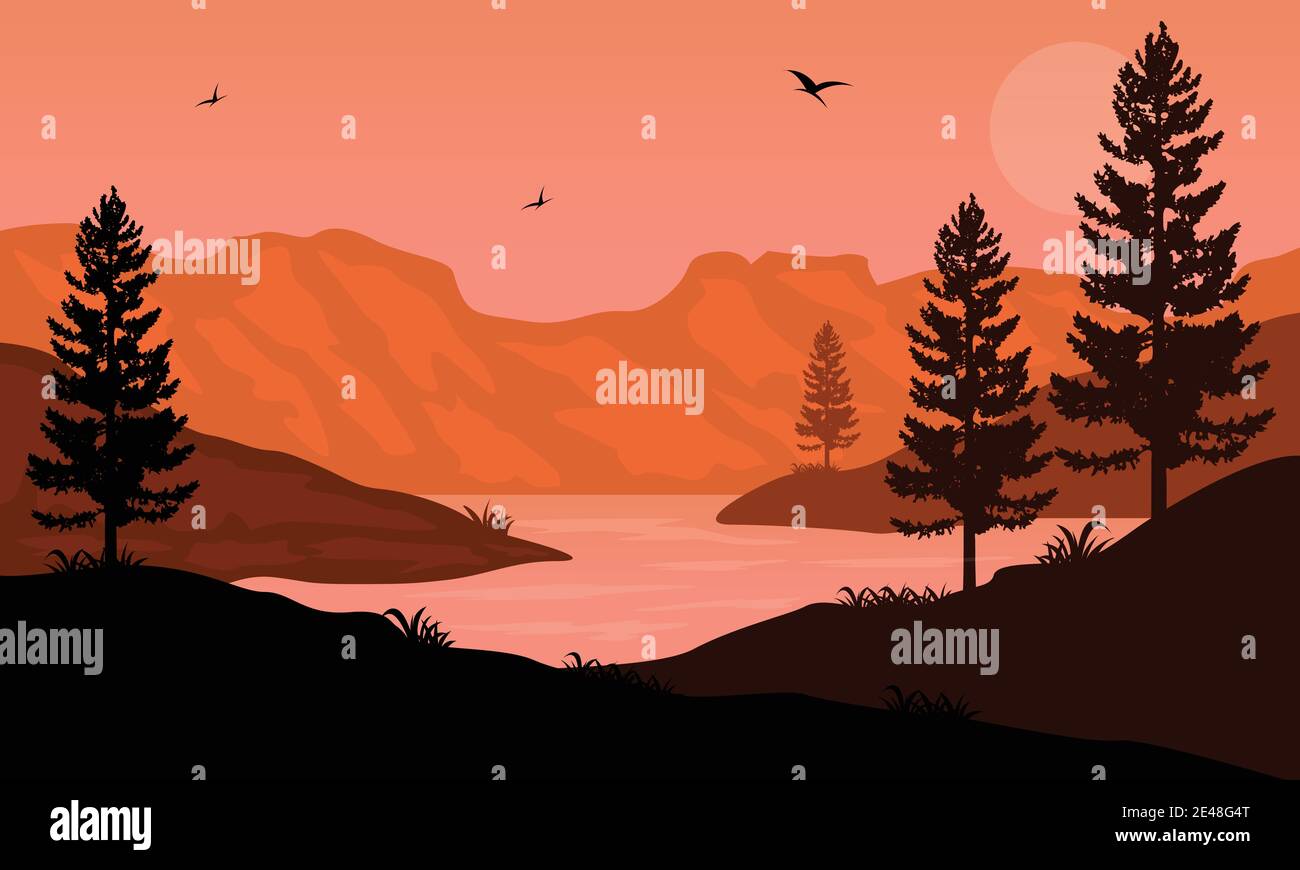 A warm afternoon atmosphere with very nice scenery on the river bank ...