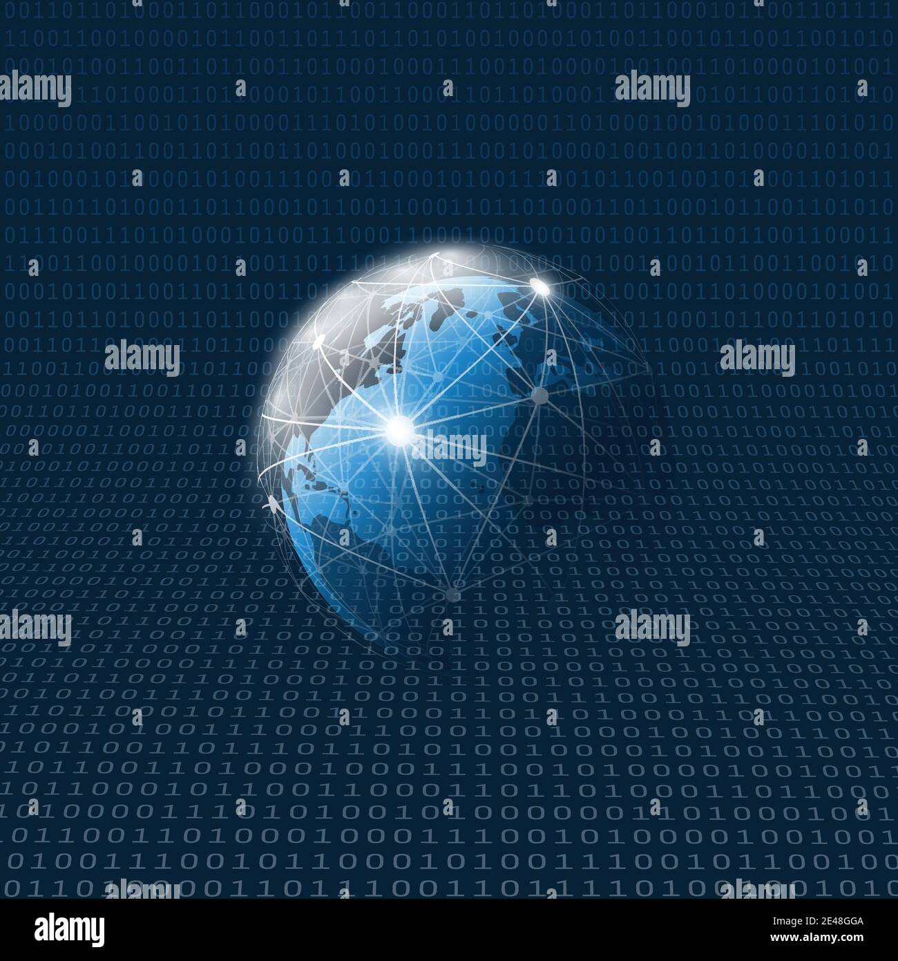 Digital Matrix, Bits Pattern, Ones and Zeros - Abstract Modern 3D ...