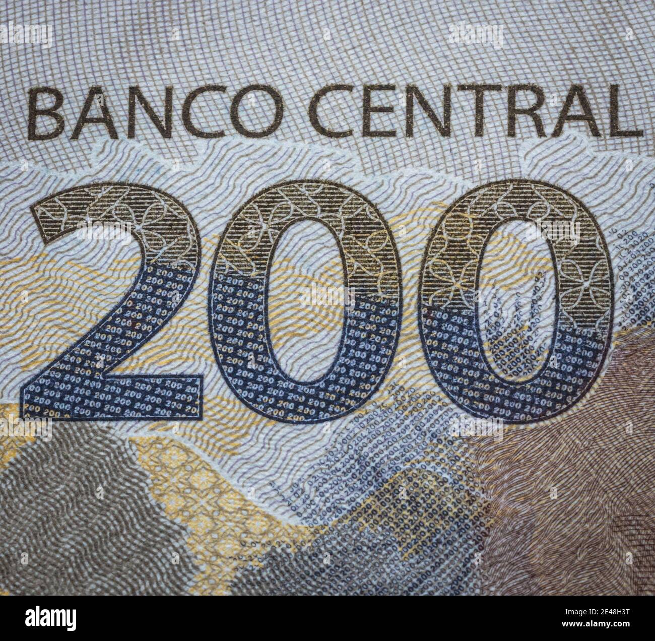 Brazilian money currency 200 hi-res stock photography and images - Alamy