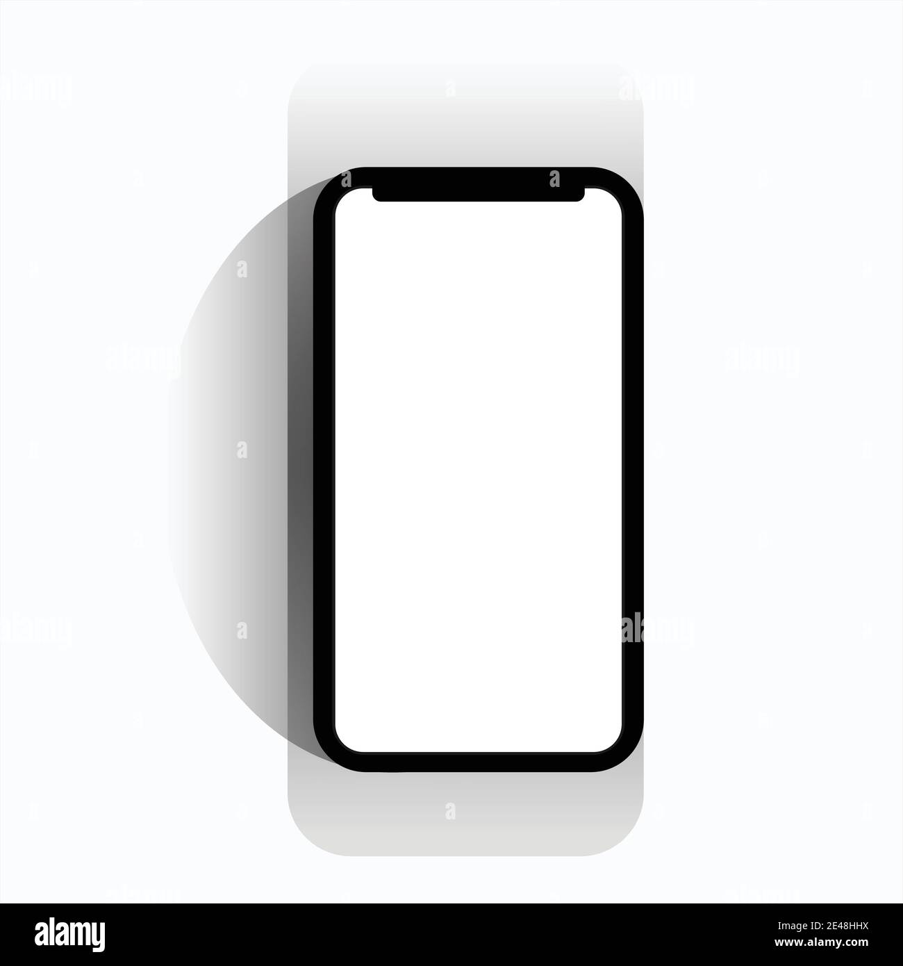 Mobile phone or Smartphone vector technology on white background Stock ...