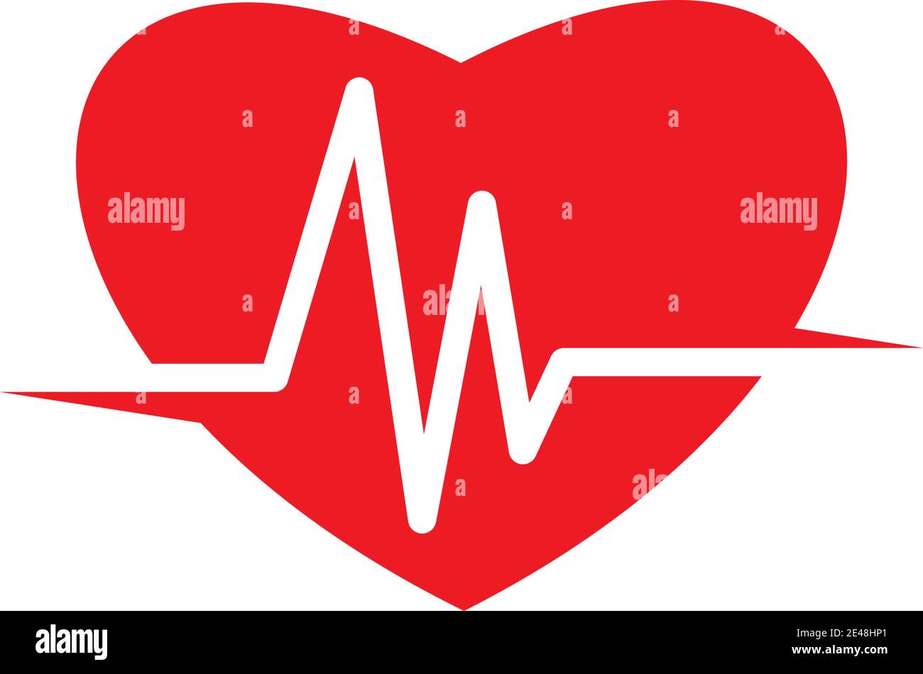 heart beat line vector ilustration Stock Vector Image & Art - Alamy