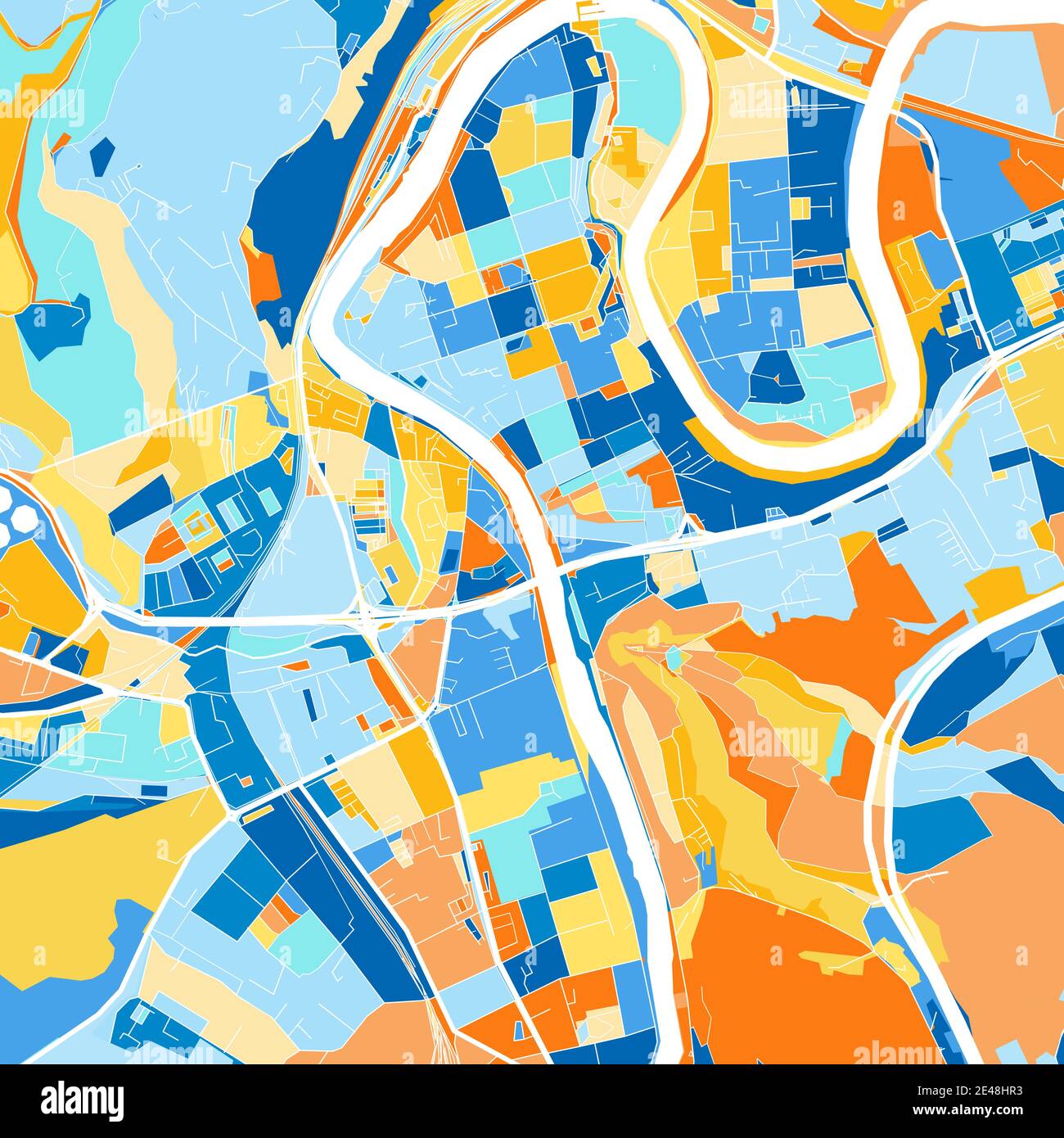 Leoben area map Stock Vector Images - Alamy