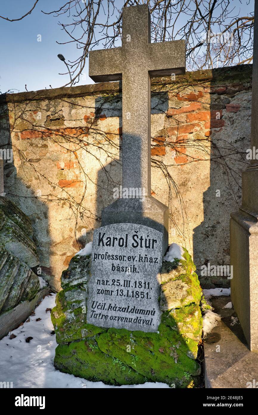 Grave of Ludovit Stur in Modra, Slovakia Stock Photo - Alamy