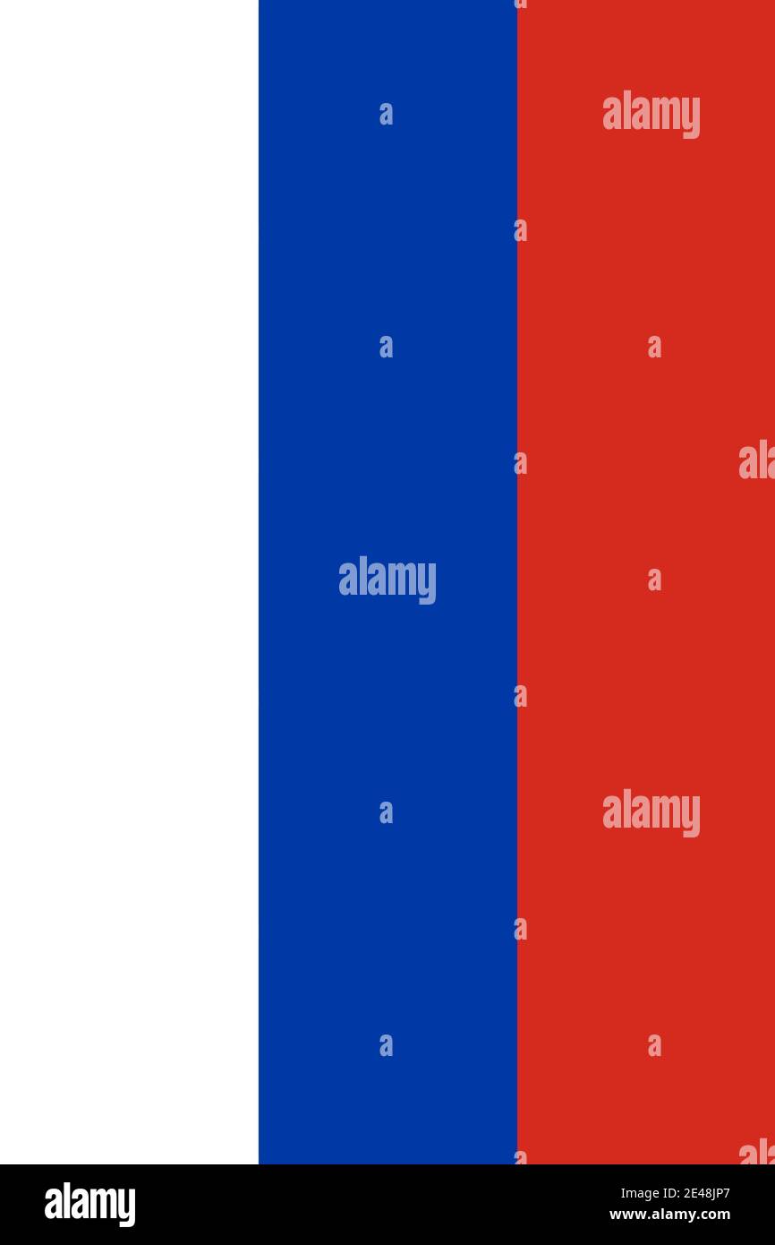 Vertical illustration icon of the national flag of Russia Stock Photo ...