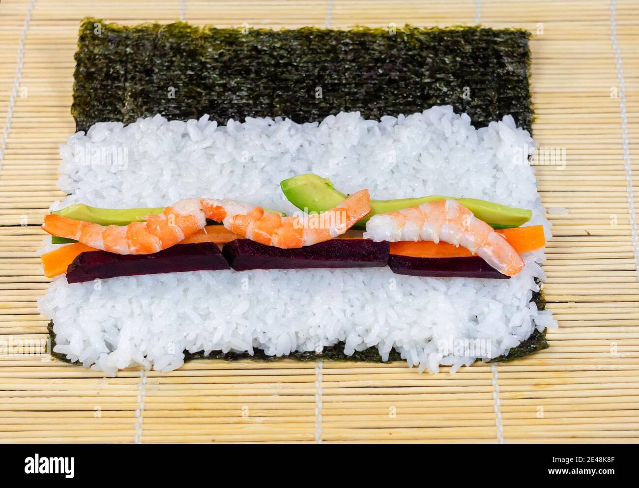 homemade sushi traditional japanese master making healthy maki rolls ...