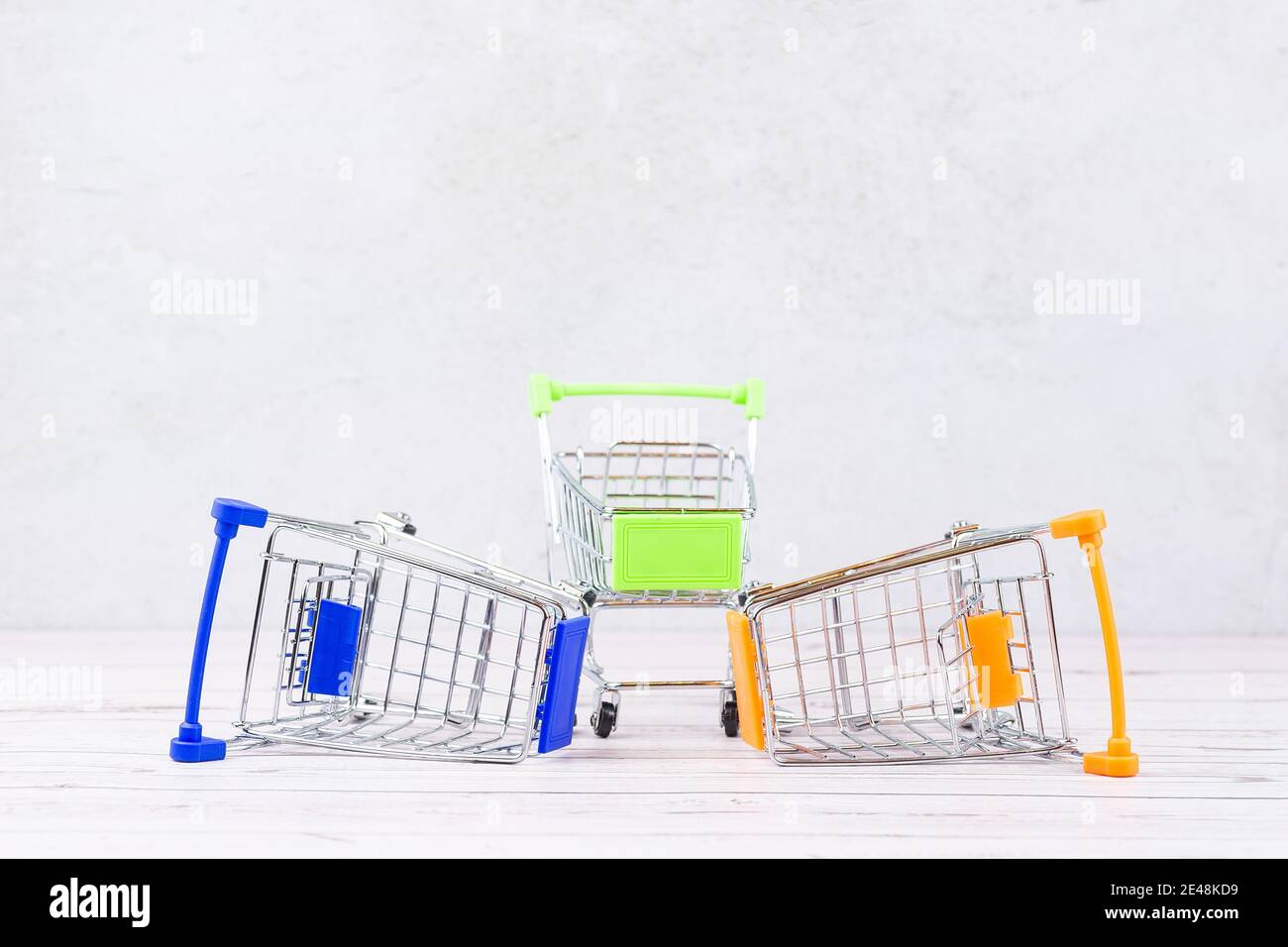 Grocery Supermarket Realistic Trolley Cart, Empty Shopping Cart for ...