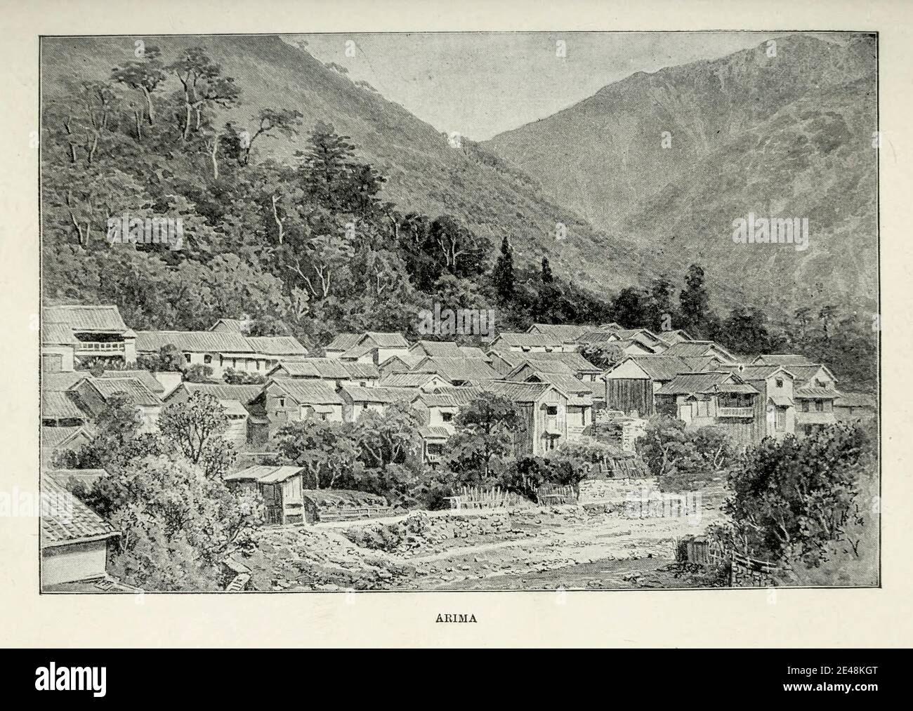 Ancient drawing of japanese village hi-res stock photography and images ...