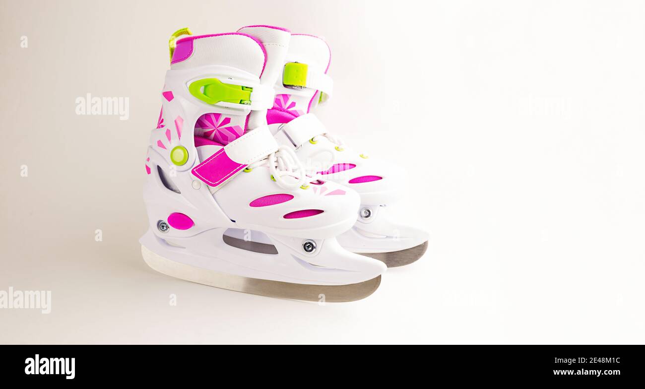 Children's ice skates with size adjustment-sliding with fixation ...