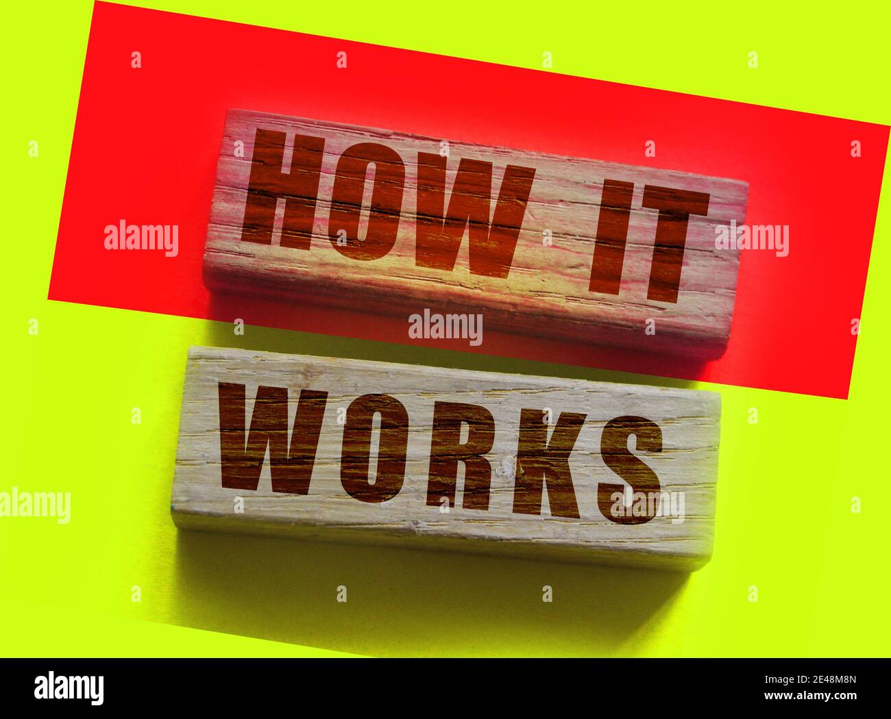How it works on wooden Blocks. Instruction plan or step by step guide ...