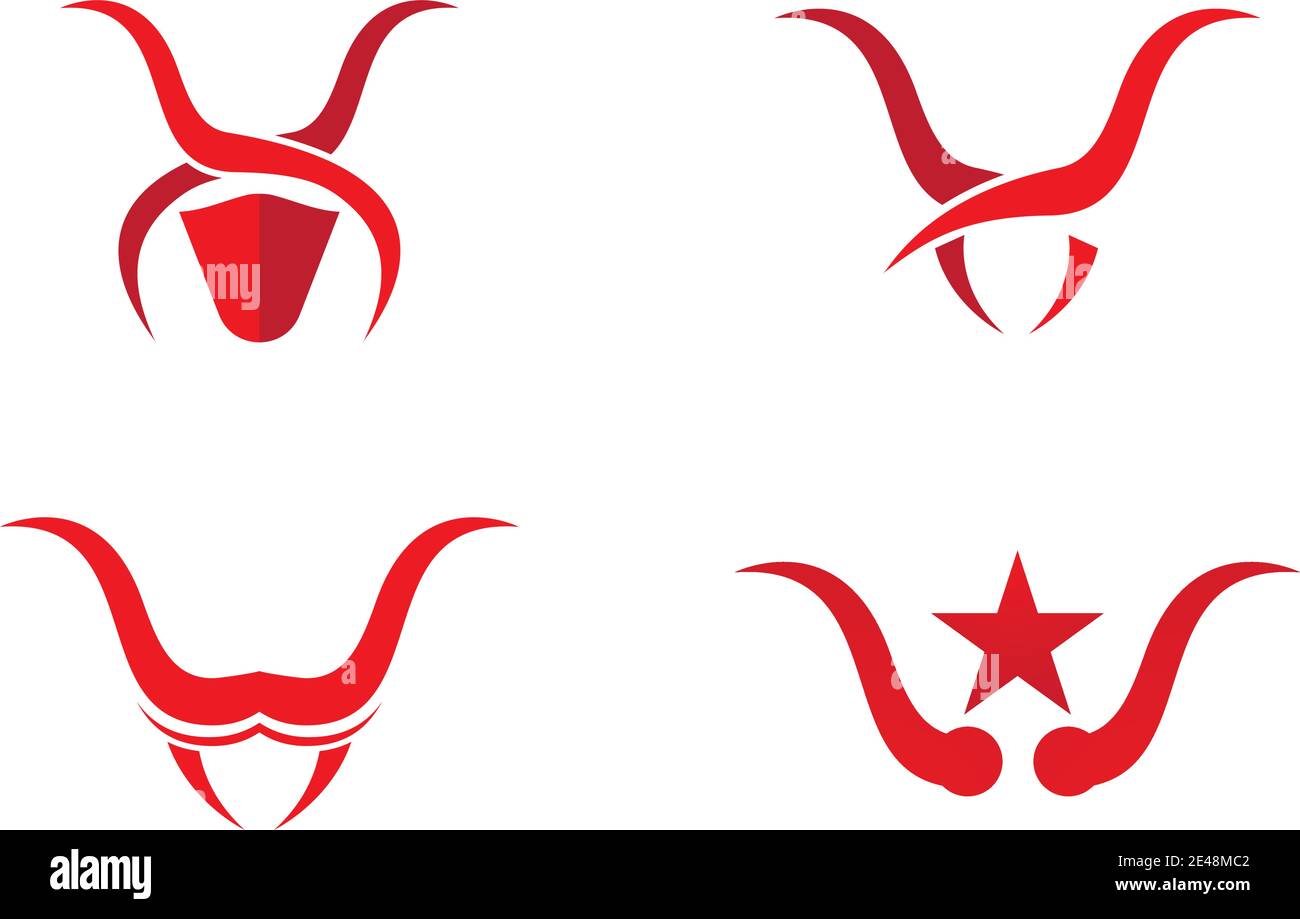 Taurus Logo Template vector icon illustration Stock Vector Image & Art ...