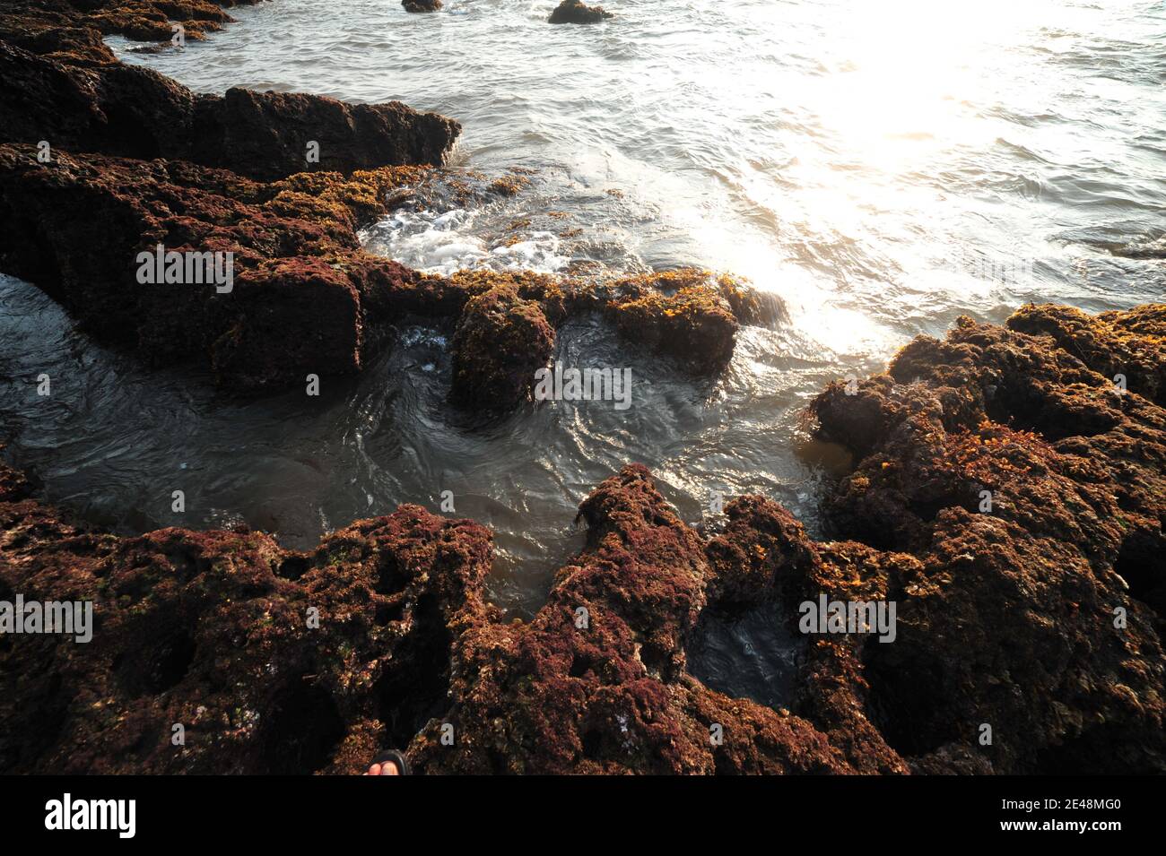 High angle shot of the sea coast Stock Photo - Alamy