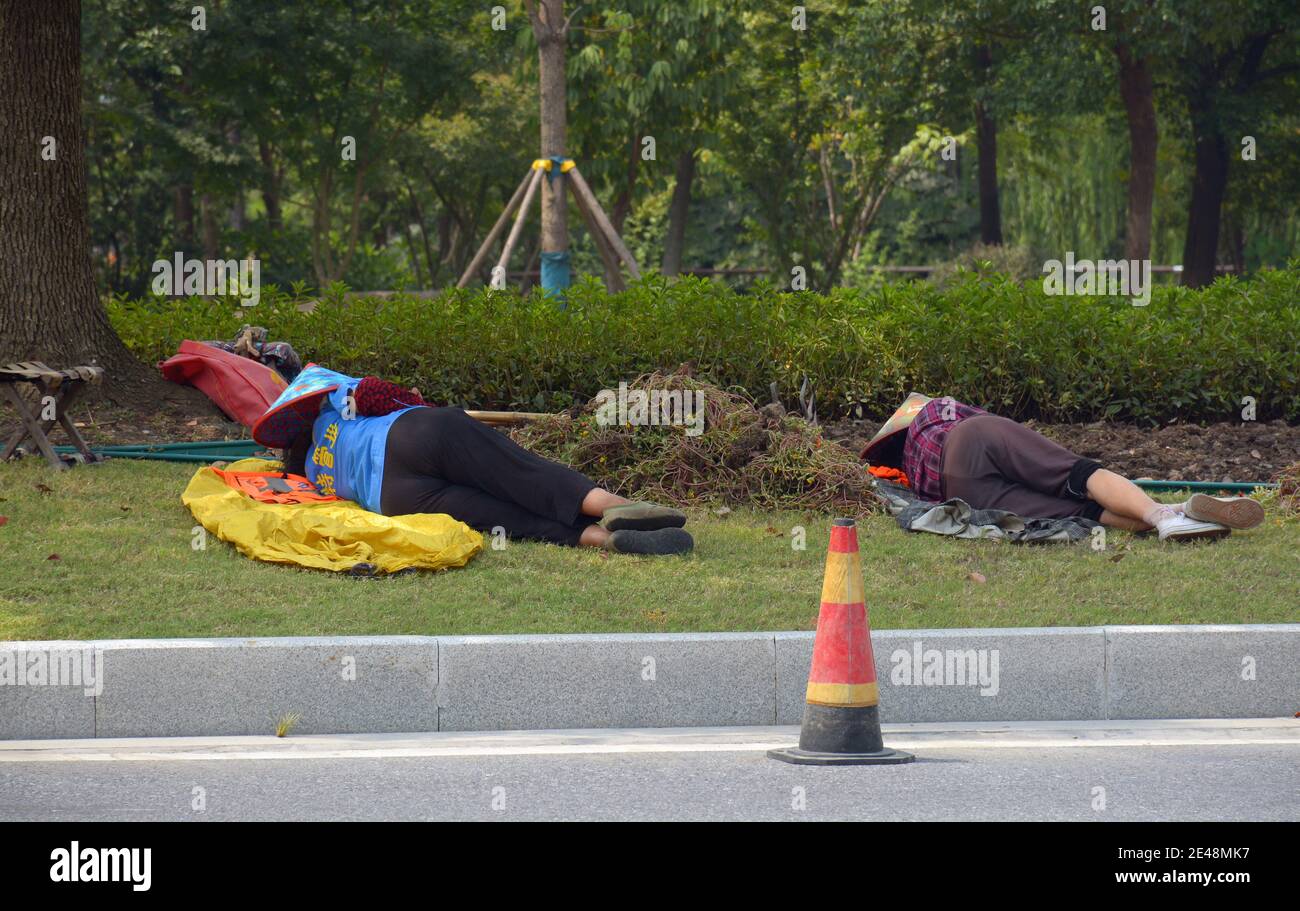 Chinese Man Nap High Resolution Stock Photography and Images - Alamy