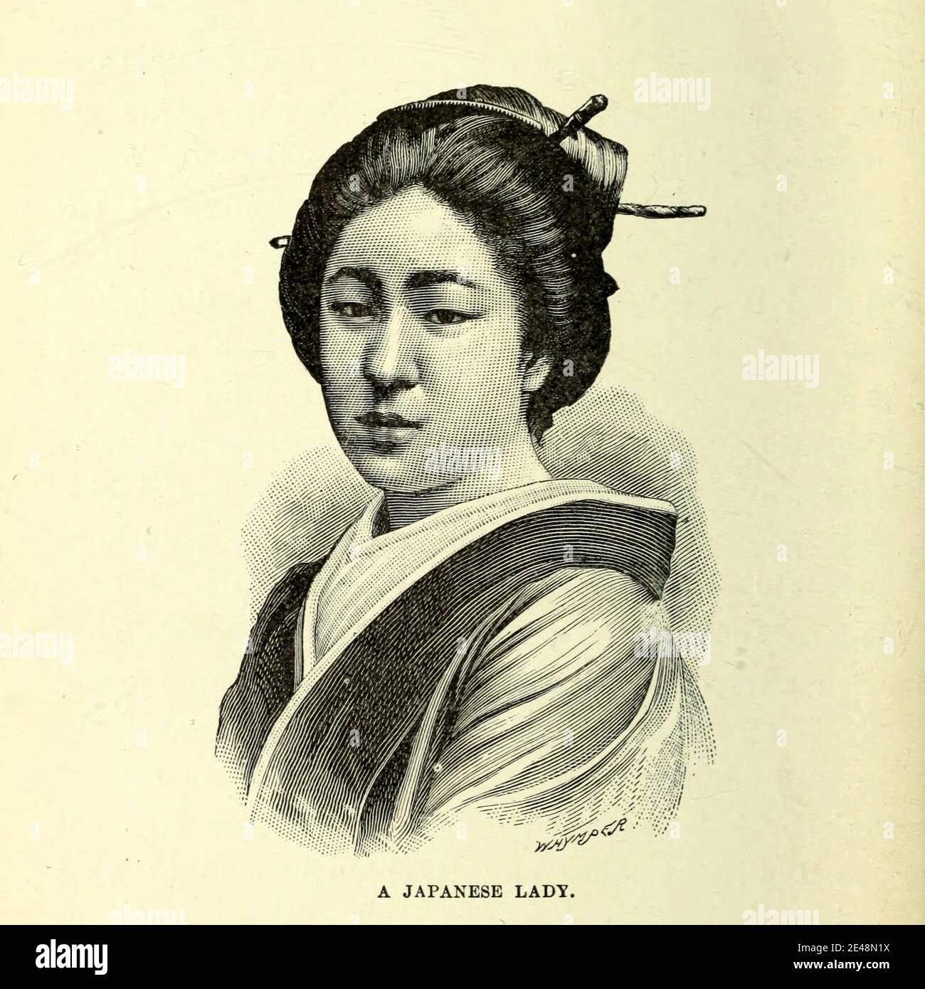 A Japanese Lady from the book ' Rambles in Japan : the land of the ...