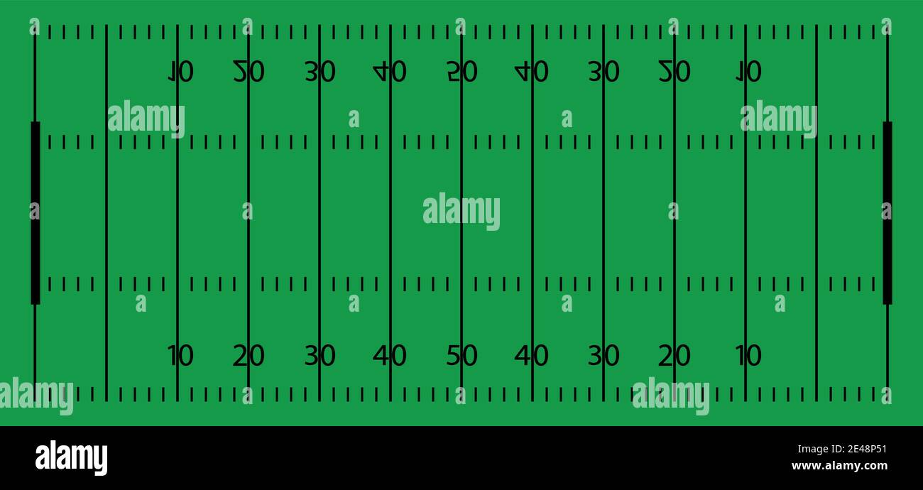 American football field green with black lines Stock Vector Image & Art ...