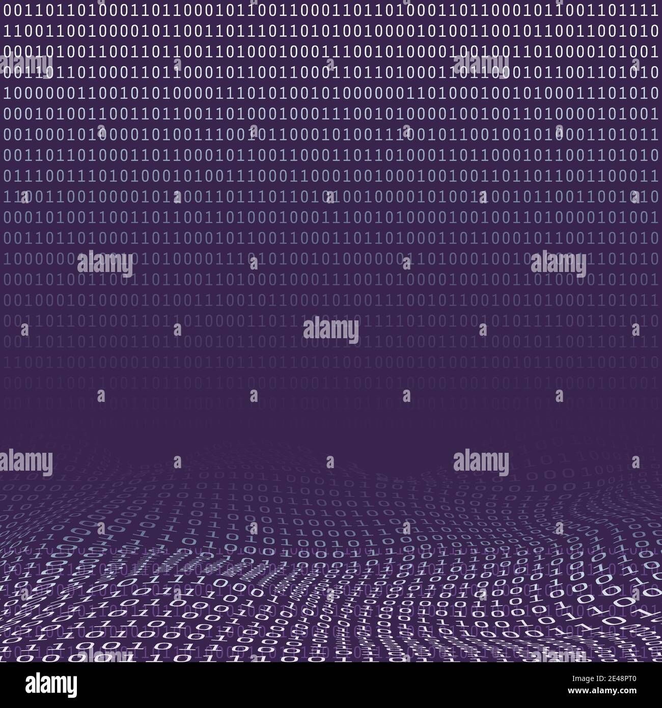 Digital Matrix, Bits Pattern, Ones and Zeros - Abstract Modern 3D ...