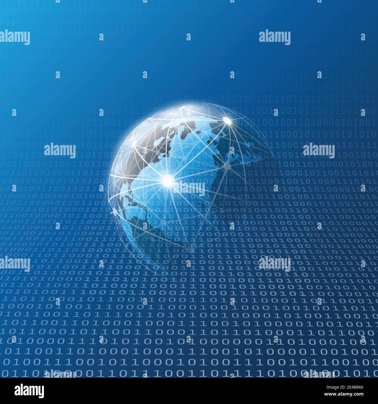 Digital Matrix, Bits Pattern, Ones and Zeros - Abstract Modern 3D ...