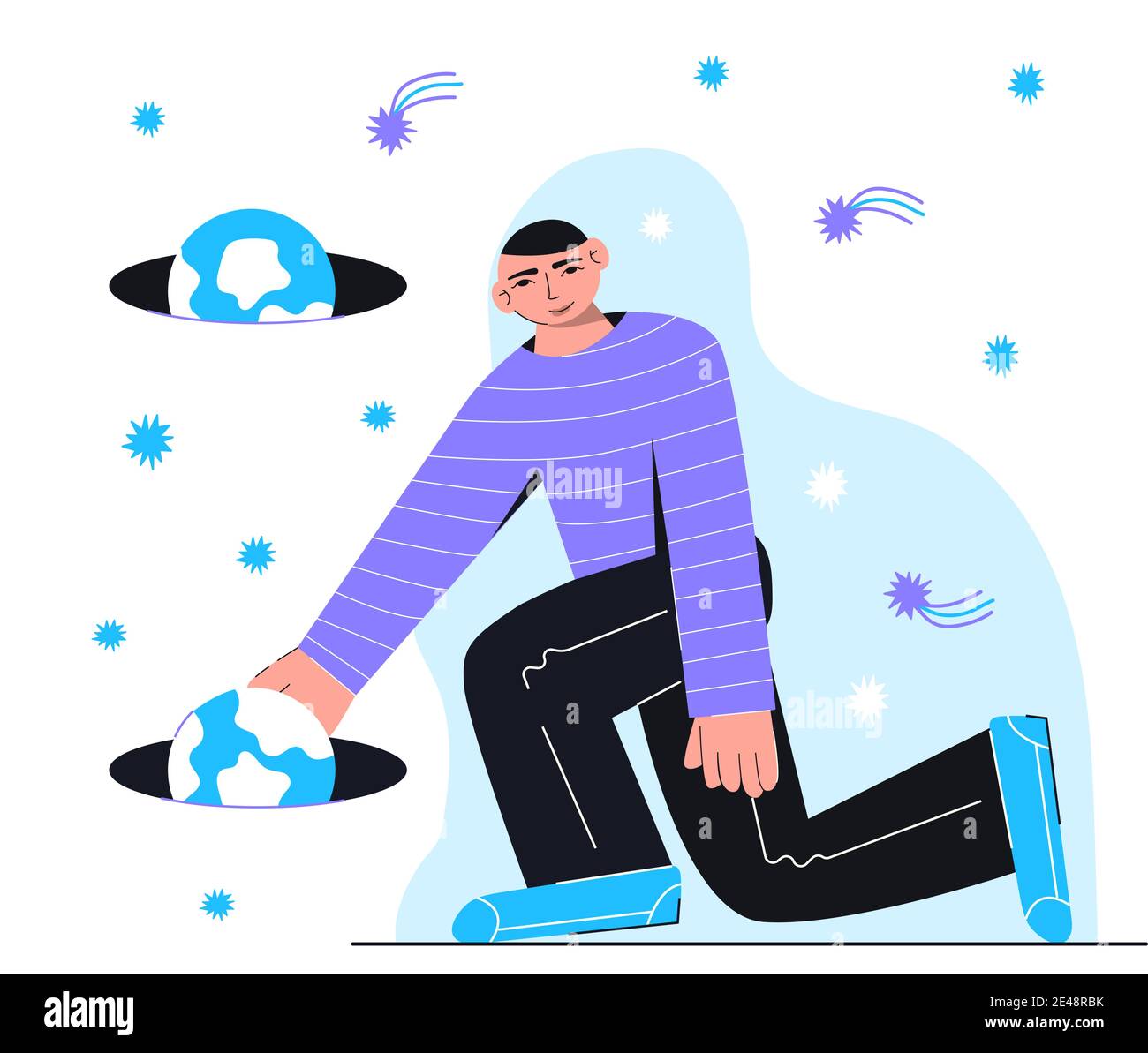 Space cyber earth Stock Vector Images - Alamy