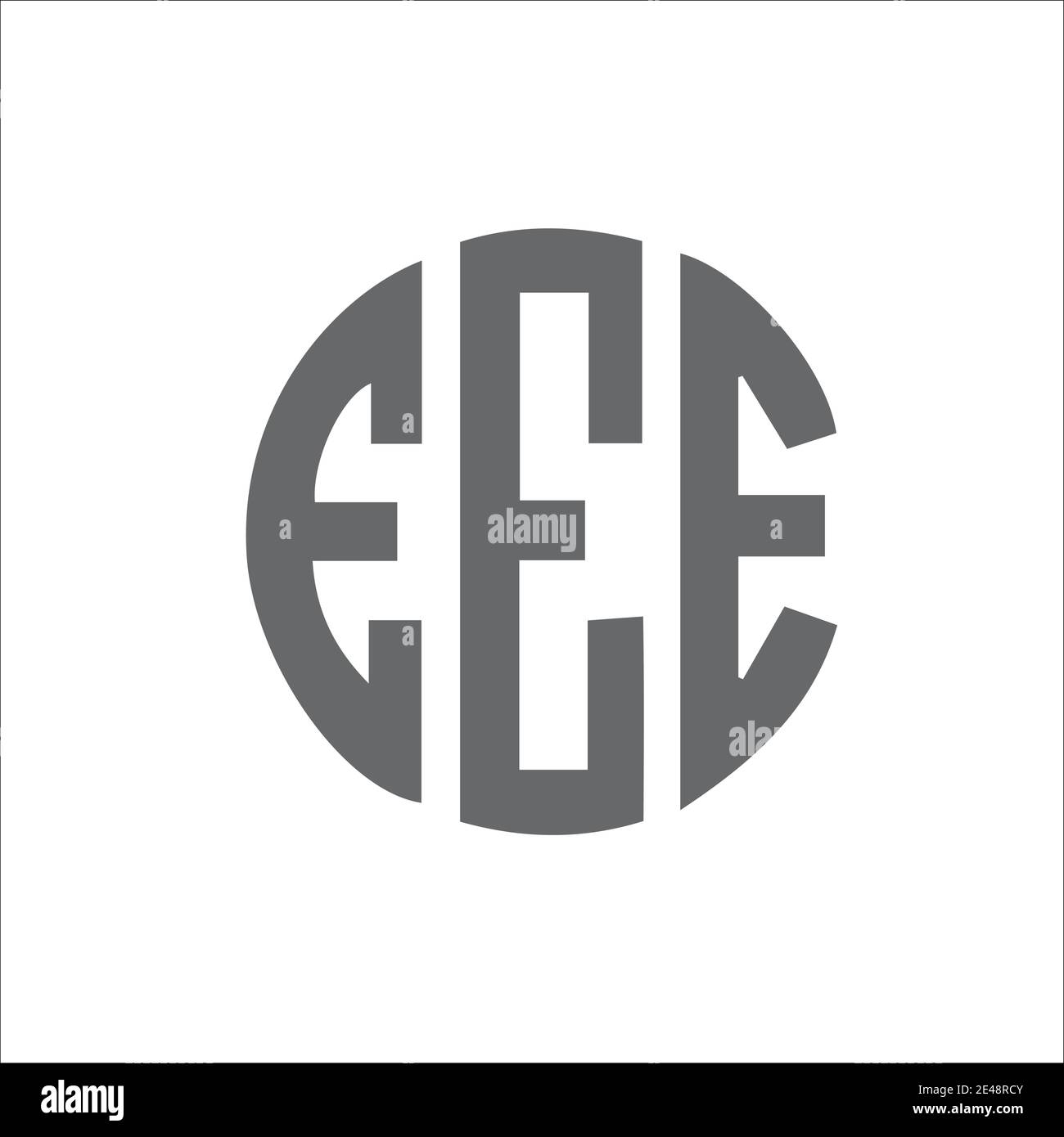 Set of letter circle monogram Stock Vector Image & Art - Alamy