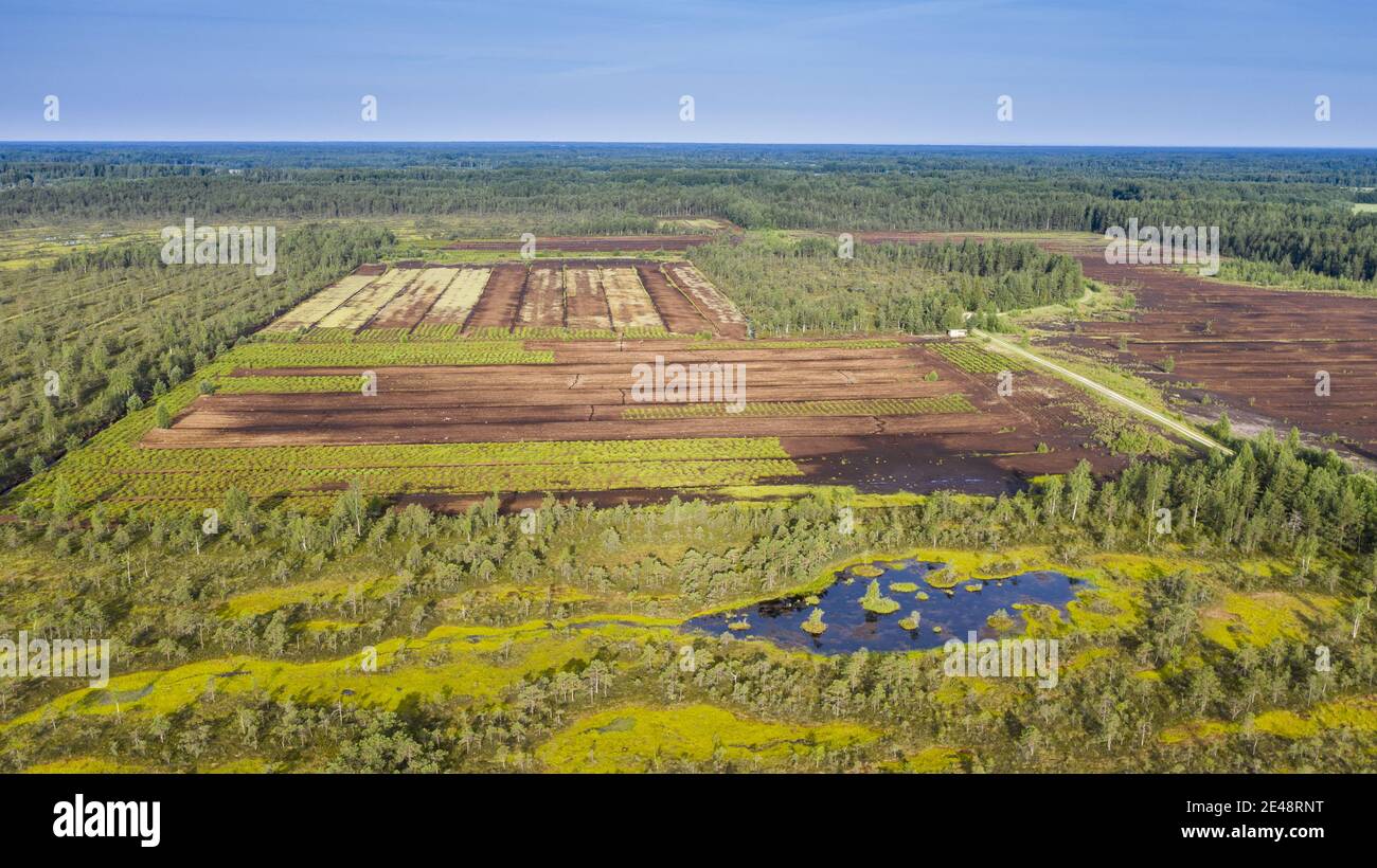 Peat moss harvesting hi-res stock photography and images - Alamy