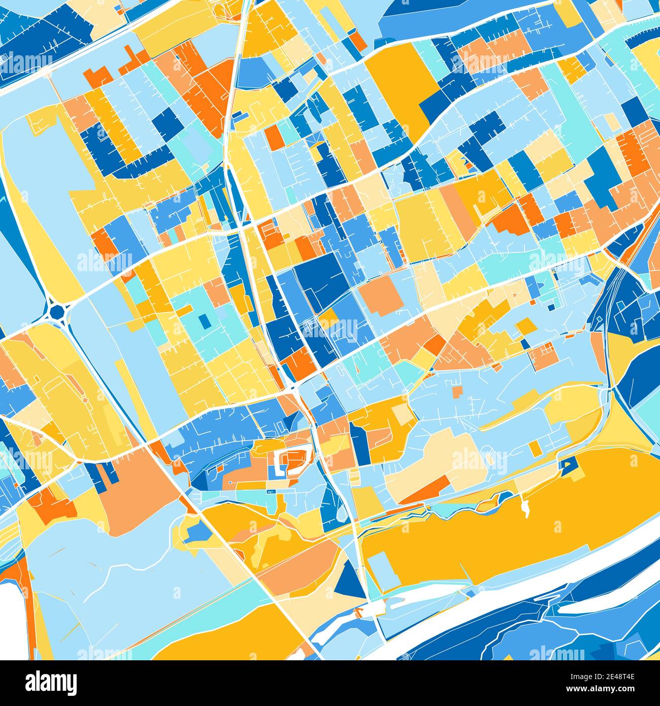 Traun printable map hi-res stock photography and images - Alamy