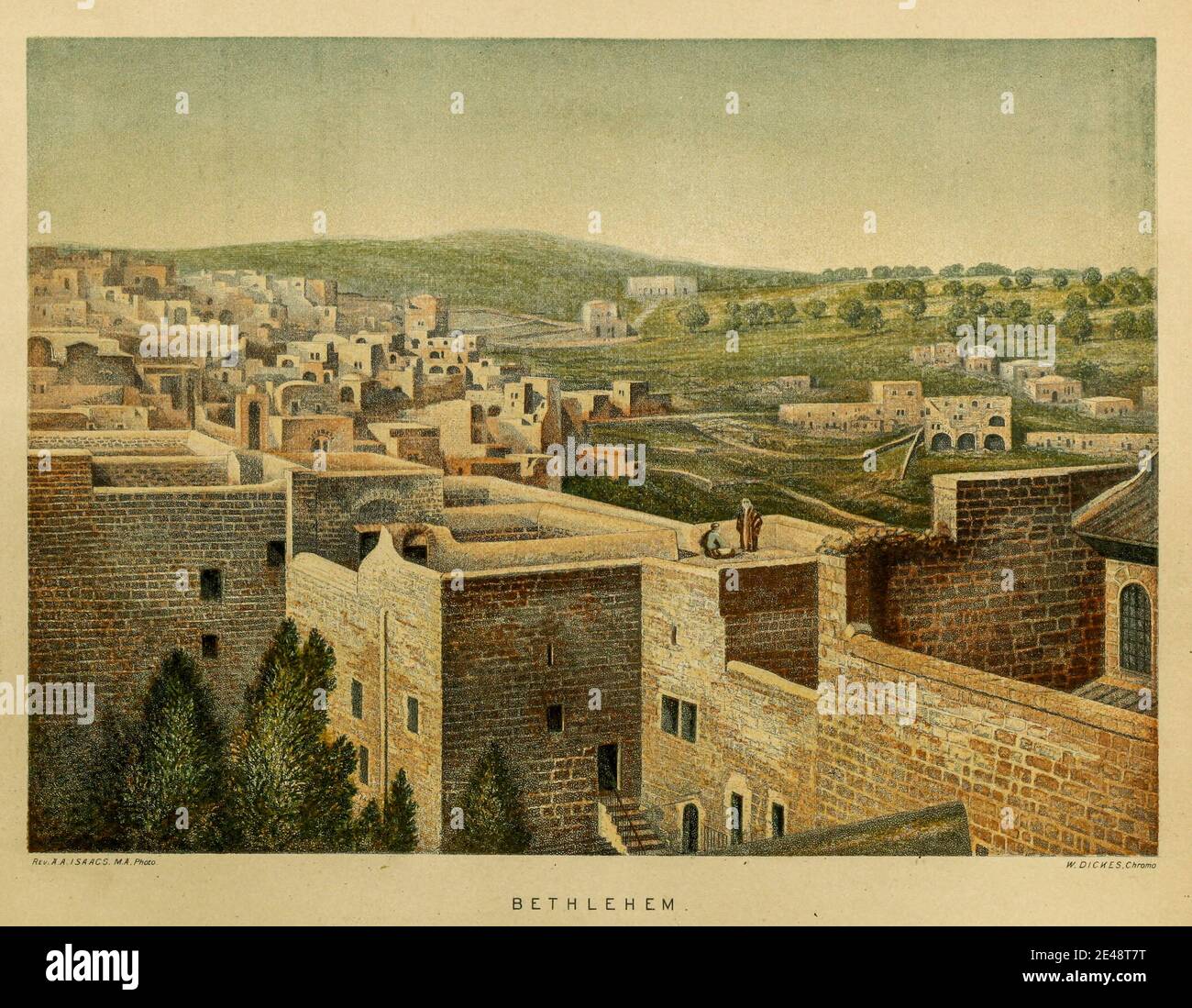 Bethlehem cityscape from the book Scenes in the East : consisting of ...