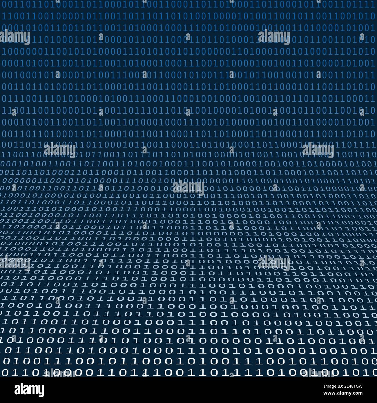 Digital Matrix Bits Pattern Of Ones And Zeros Abstract Modern 3d Digital Information Vector