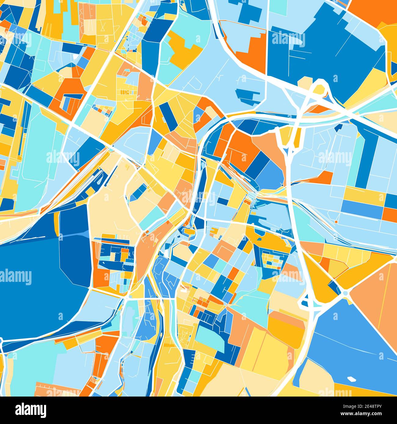 Schwechat printable map hi-res stock photography and images - Alamy