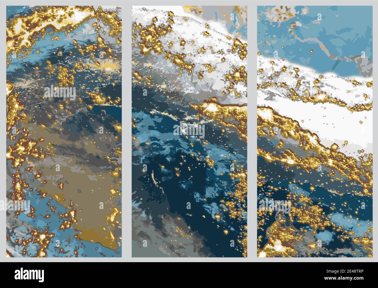 vector template for a booklet of three different backgrounds Stock ...