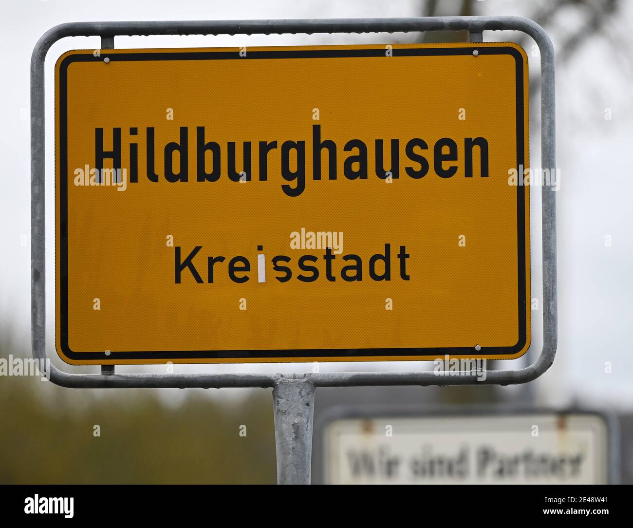 Hildburghausen, Germany. 22nd Jan, 2021. "District town of ...