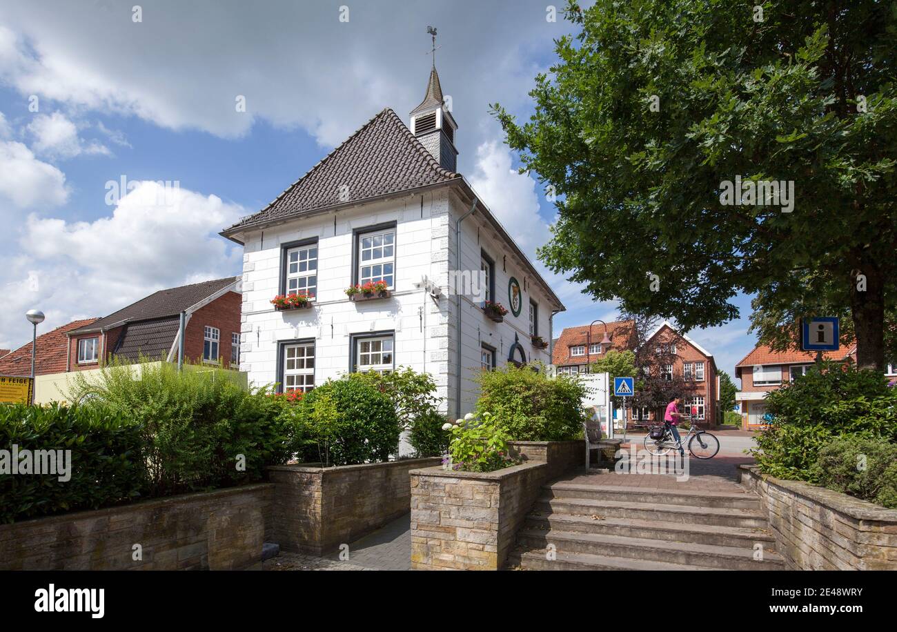 Old Town Hall, Uelsen, Grafschaft Bentheim Stock Photo - Alamy